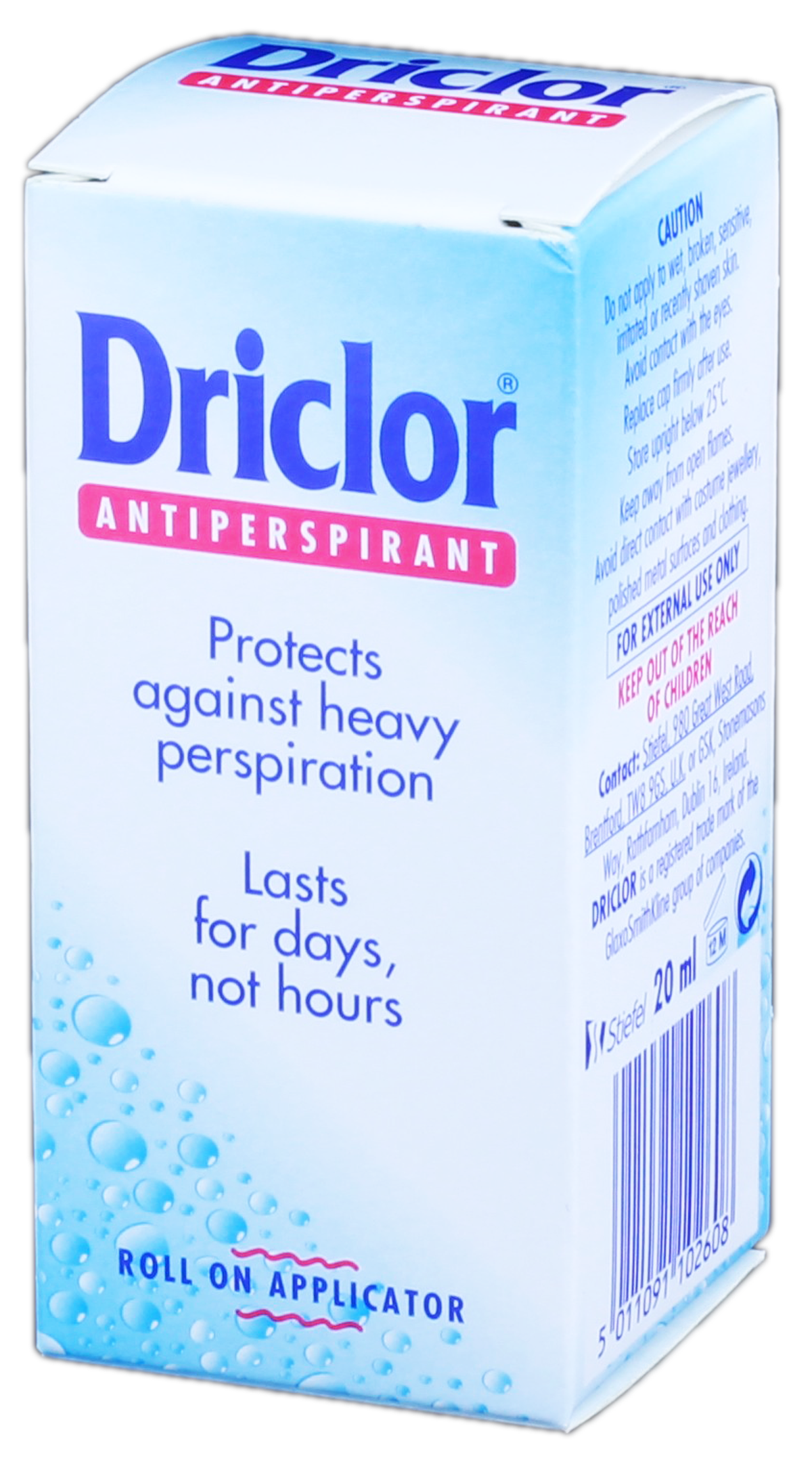 DRICLOR Roll-on dezodorants, 20 ml - Piegāde visā Latvijā | Mēness aptieka