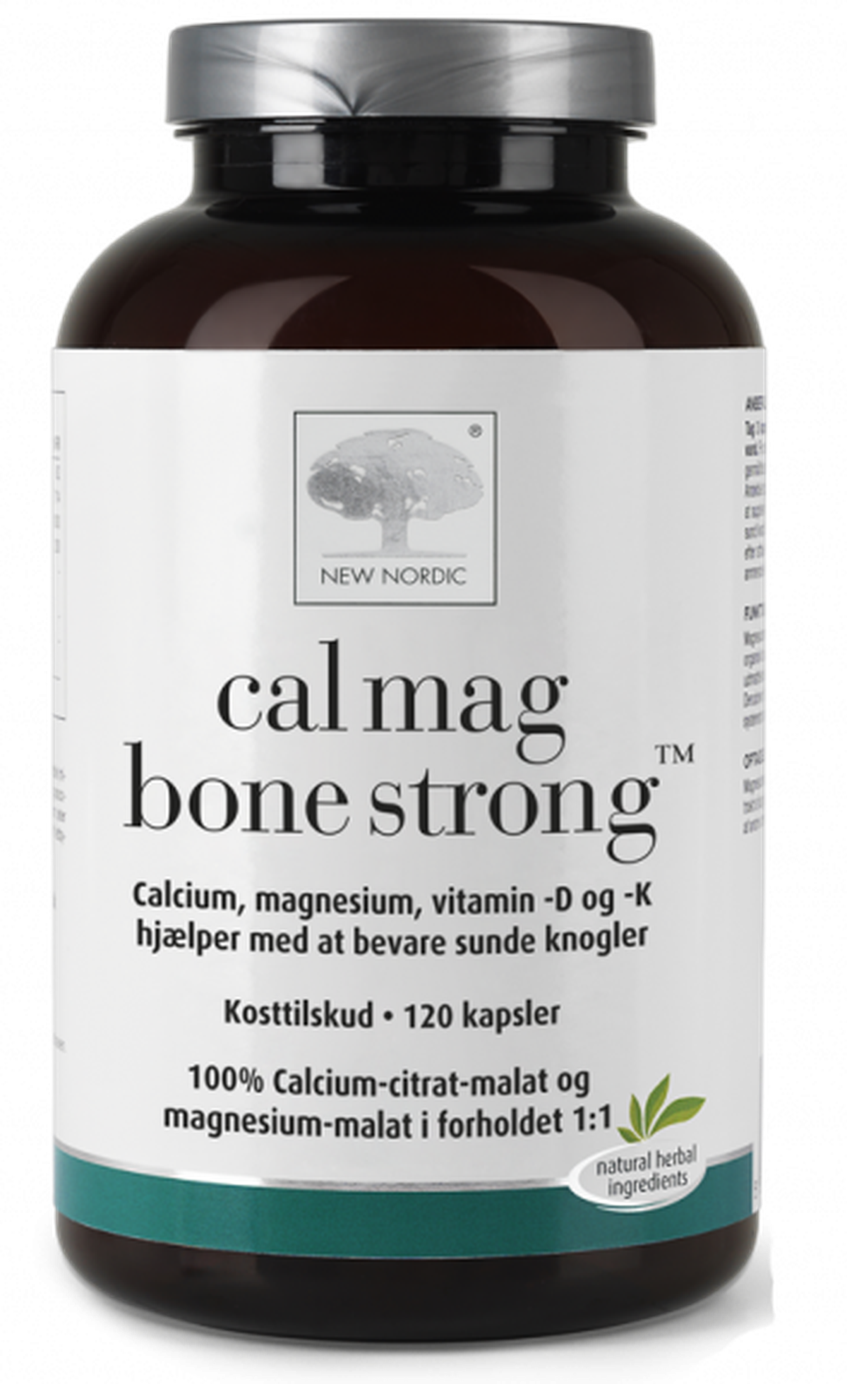 NEW NORDIC Cal Mag Bone Strong capsules, 120 pcs. | Mēness aptieka