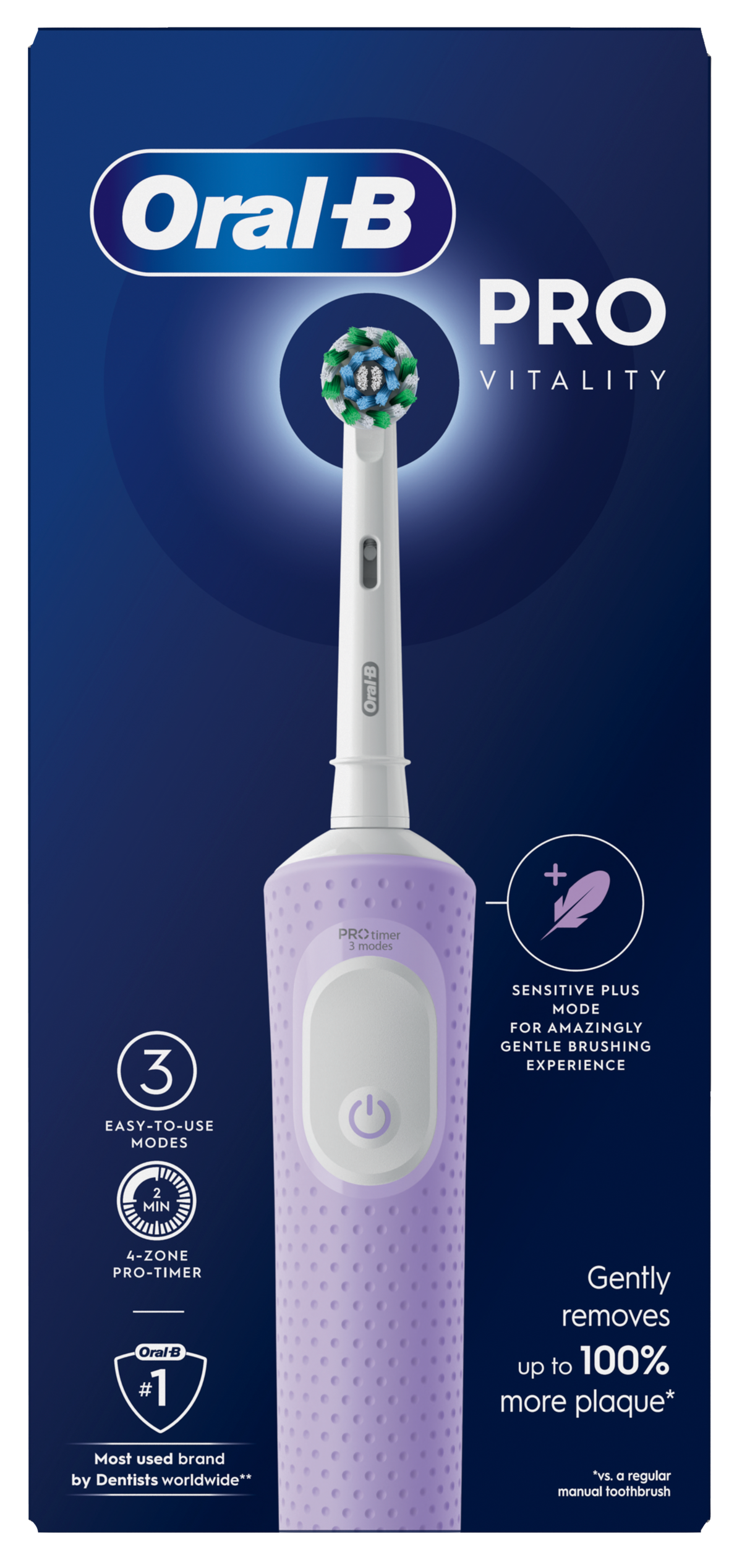 ORAL-B Vitality Pro Lilac Mist elektriskā zobu birste, 1 gab. - Piegāde ...