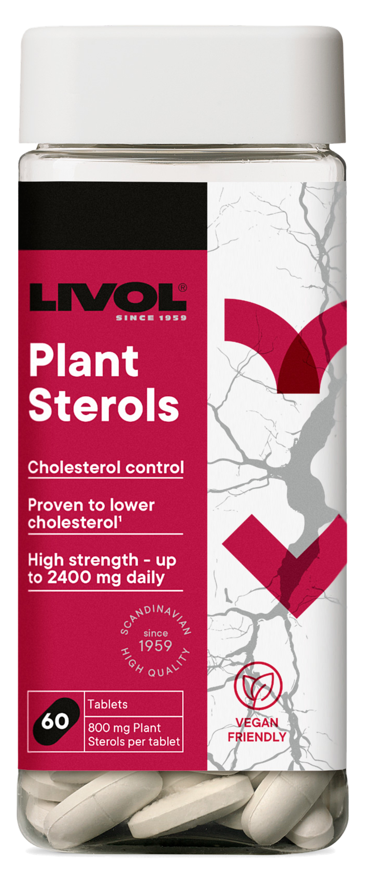 LIVOL Plant Sterols tablets, 60 pcs. | Mēness aptieka