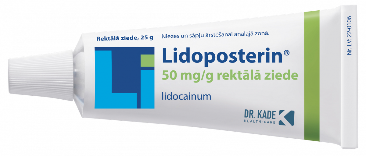 LIDOPOSTERIN 50 mg/g rectal ointment, 25 g | Mēness aptieka