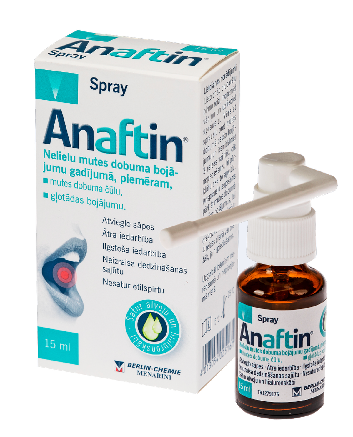 ANAFTIN Spray aerosol, 15 ml | Mēness aptieka