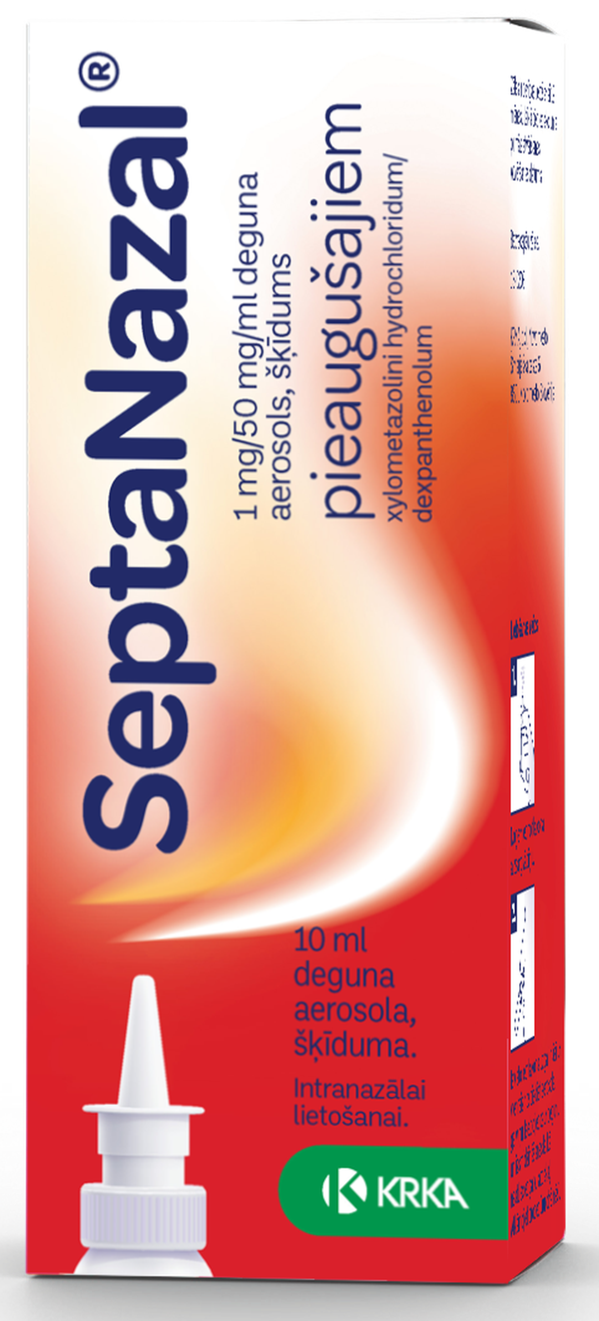 SEPTANAZAL Adult's nasal spray, 10 ml | Mēness aptieka