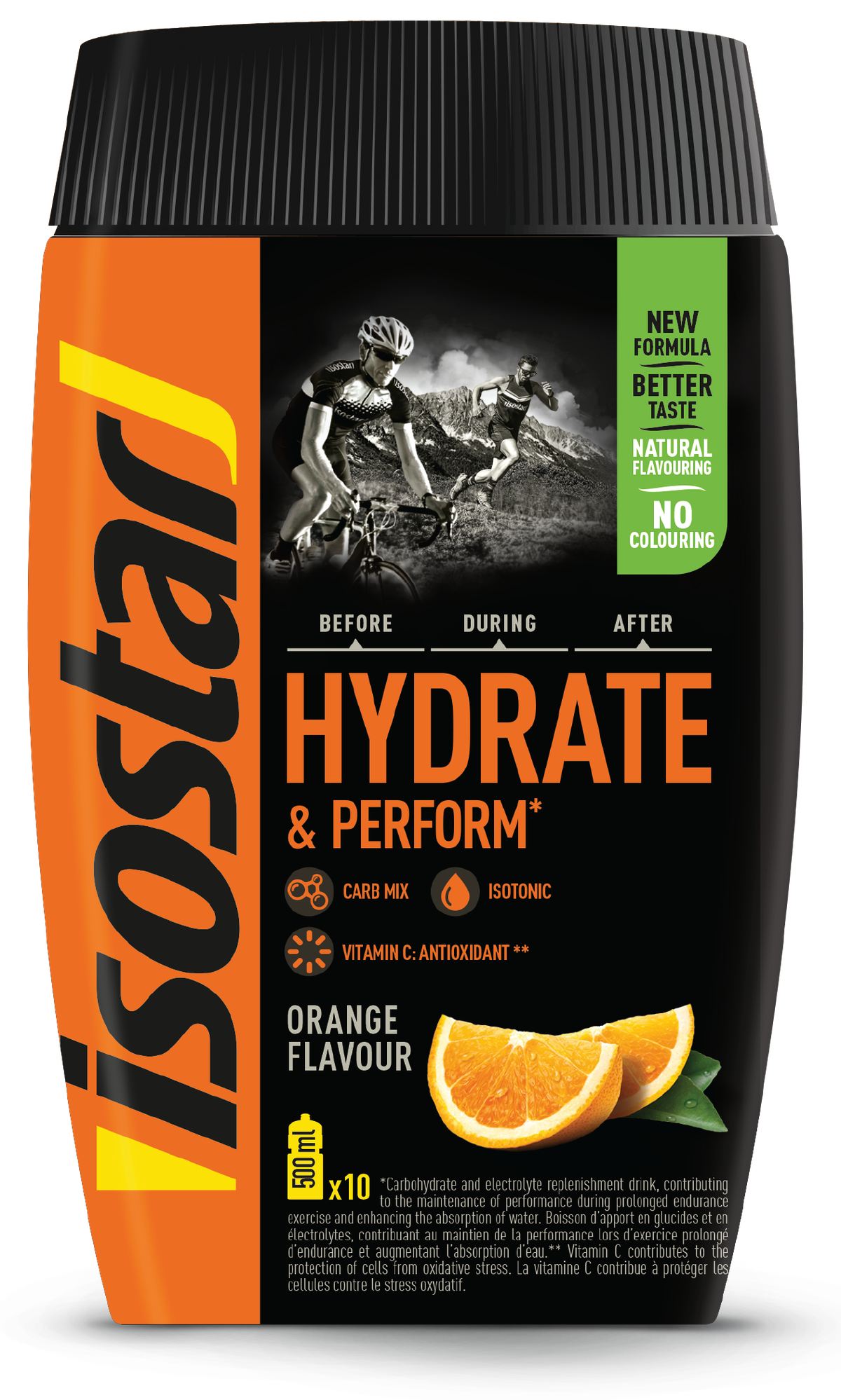 ISOSTAR Hydrate & Perform Orange powder, 400 g | Mēness aptieka