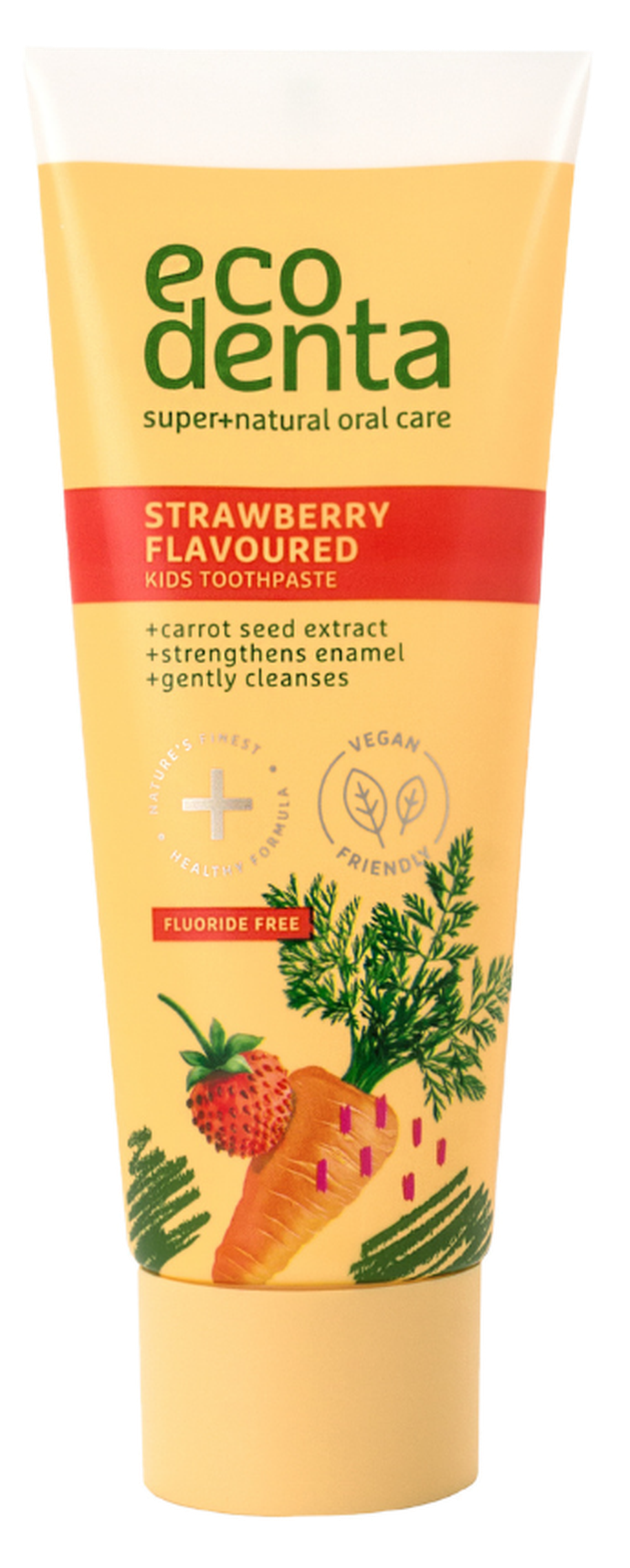 ECODENTA Strawberry Flavoured toothpaste, 75 ml | Mēness aptieka