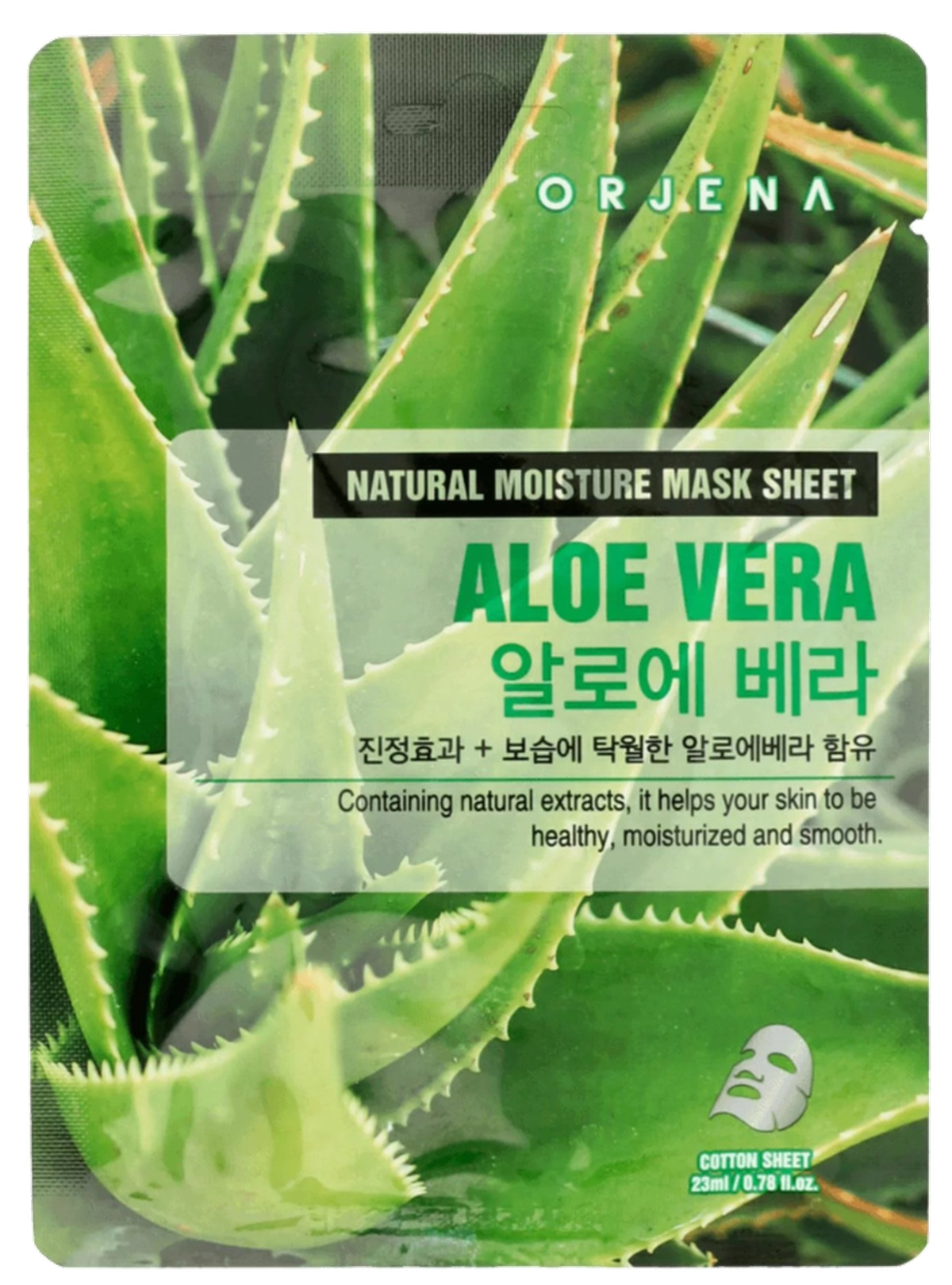 ORJENA Natural Moisture Aloe auduma sejas maska, 1 gab. - Piegāde visā ...