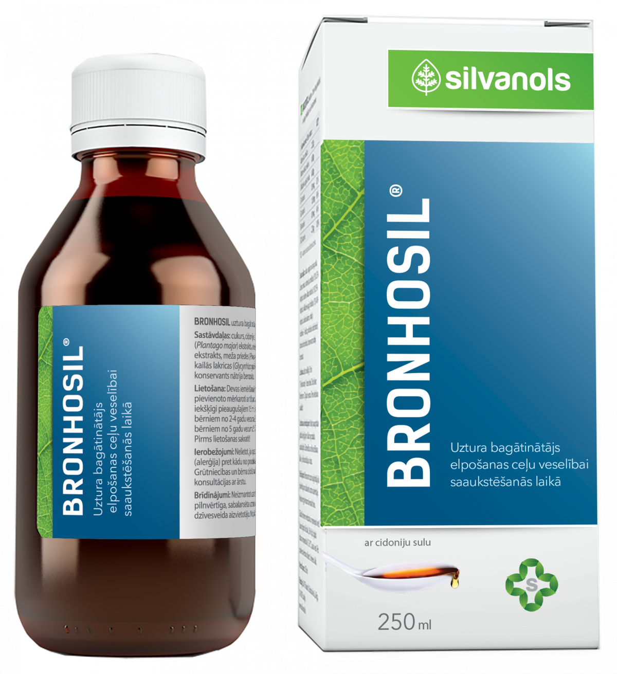 BRONHOSIL syrup, 250 ml | Mēness aptieka