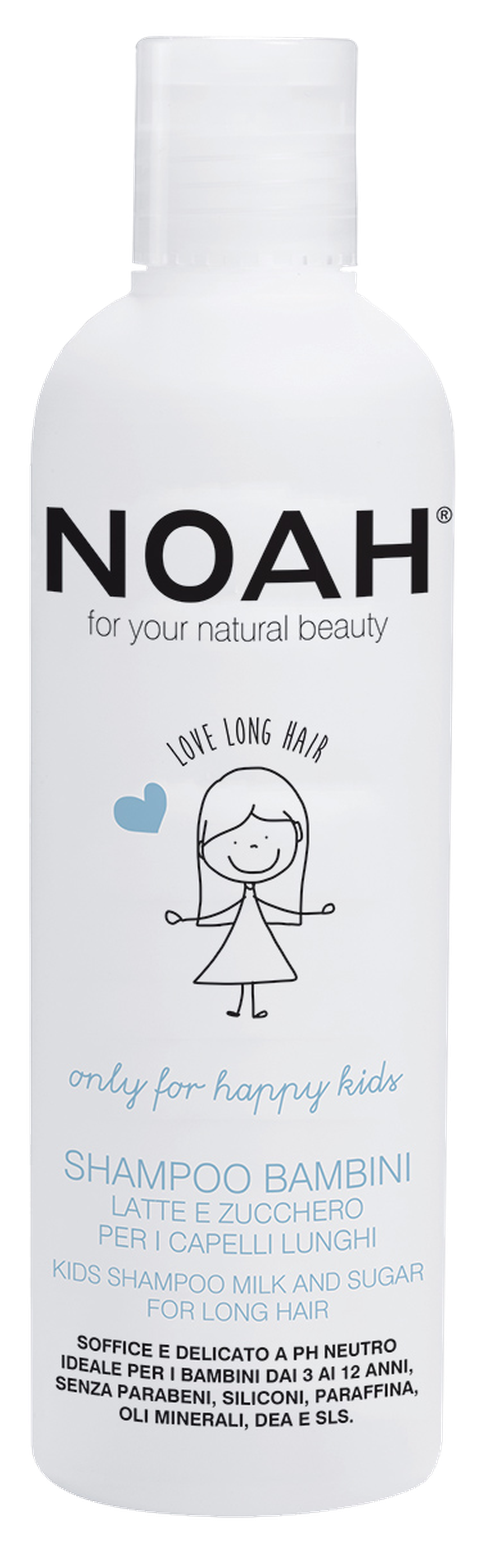 NOAH Kids Milk & Sugar Long Hair šampūns, 250 ml - Piegāde visā Latvijā ...