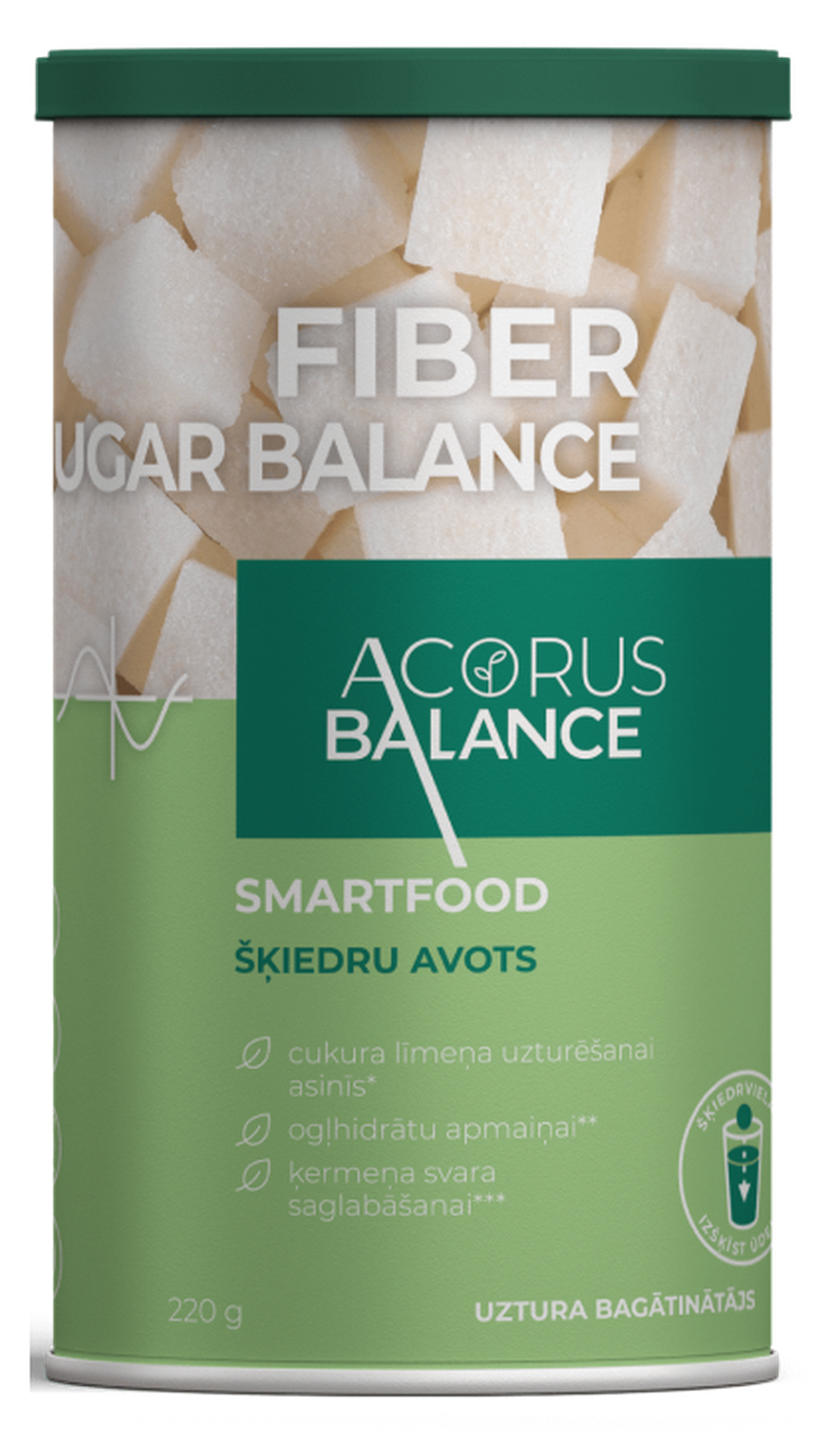 ACORUS BALANCE Fiber Sugar Balance pulveris, 220 g - Piegāde visā ...