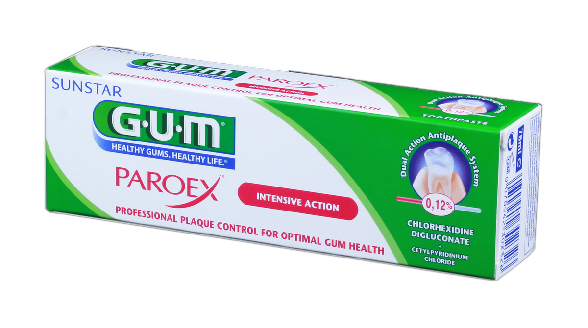 GUM Paroex 0,12% CHX toothpaste, 75 ml | Mēness aptieka