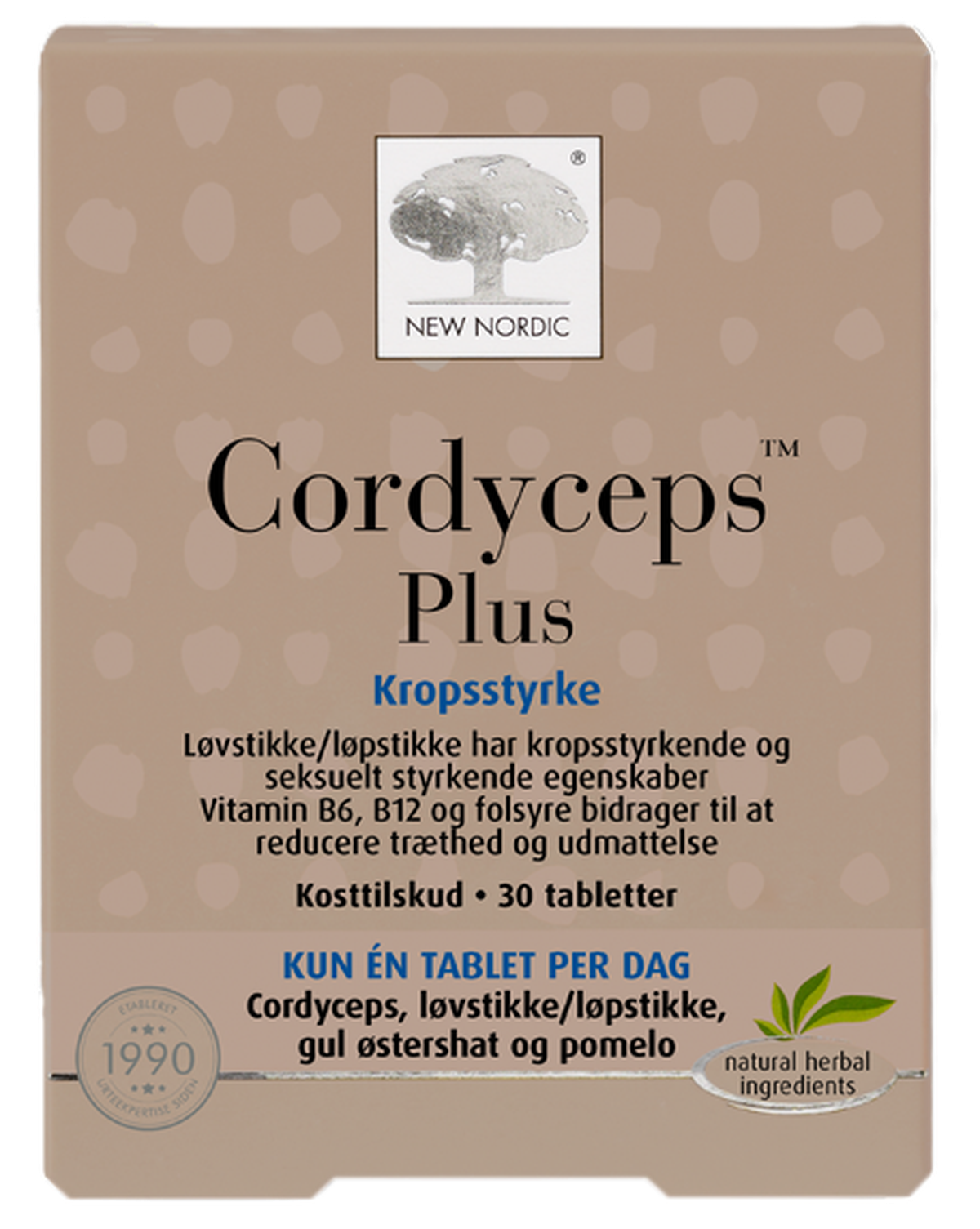 NEW NORDIC Cordyceps Plus pills, 30 pcs. | Mēness aptieka