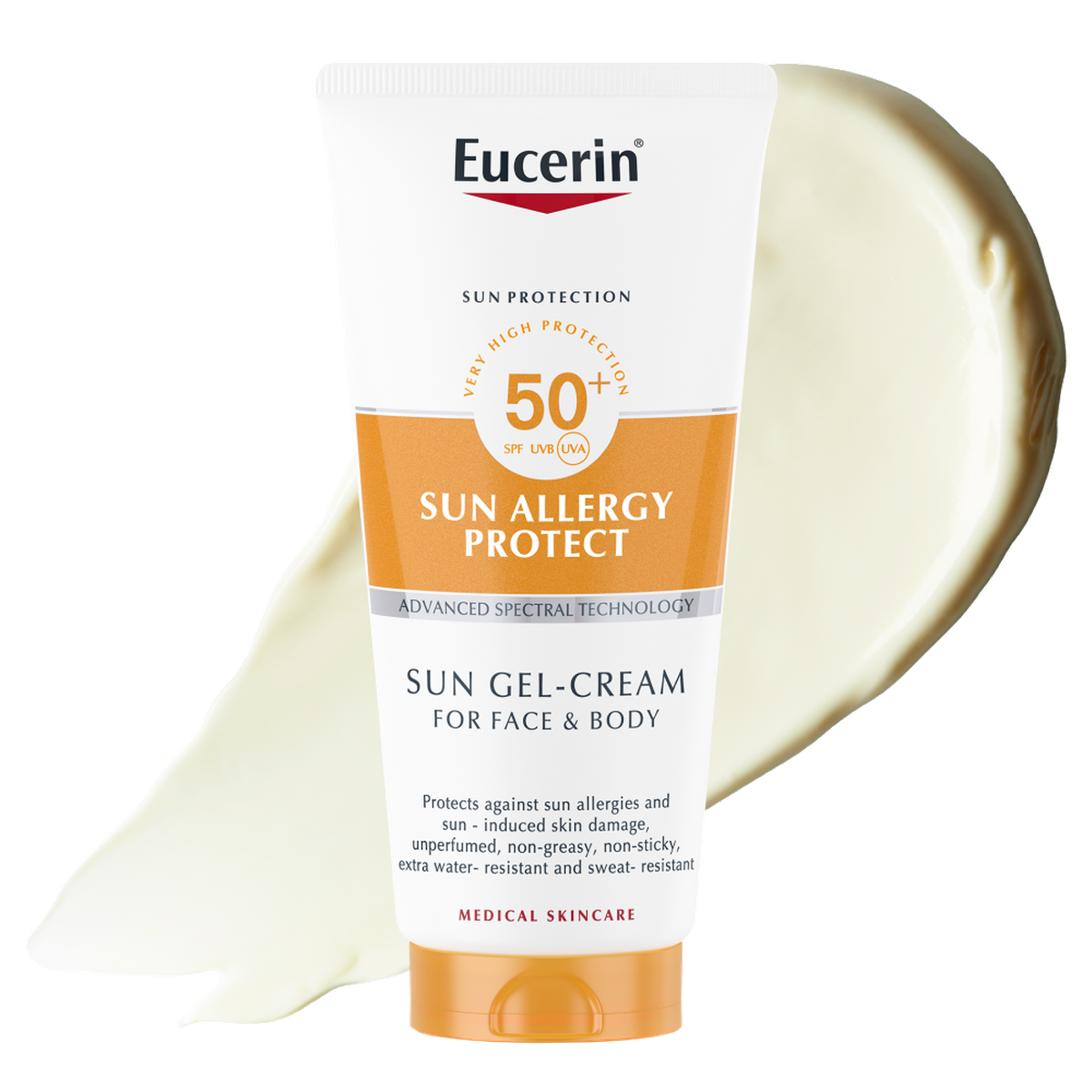 EUCERIN Sun Allergy Protect SPF 50 sunscreen, 200 ml | Mēness aptieka