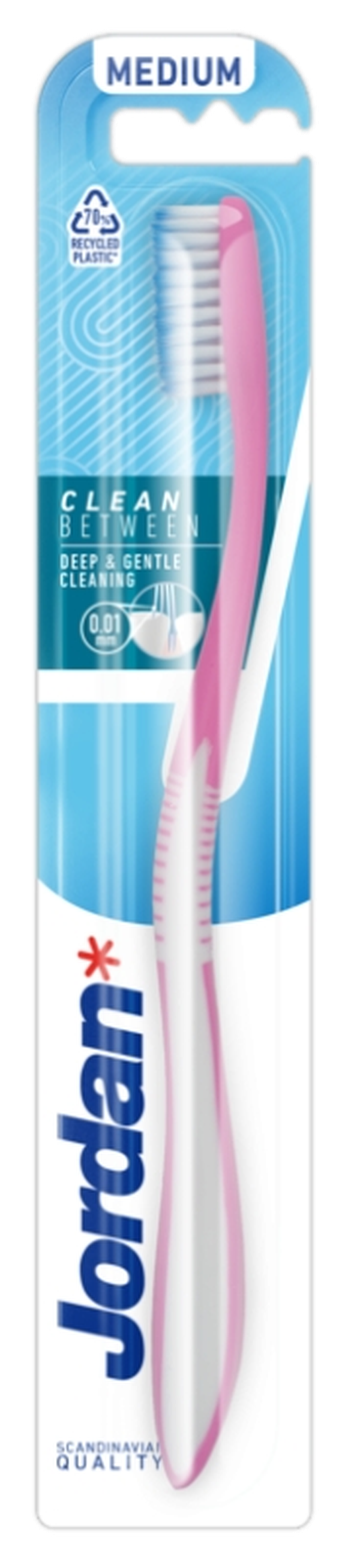 JORDAN Clean Between Medium toothbrush, 1 pcs. | Mēness aptieka