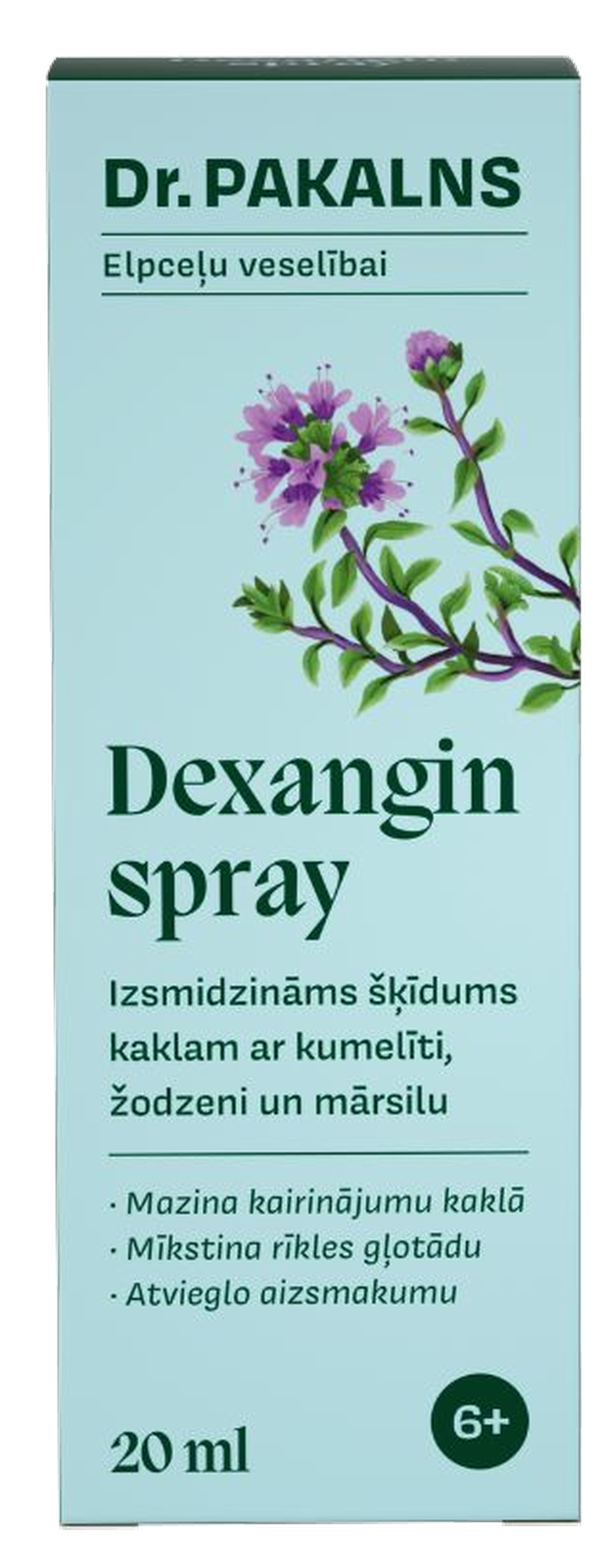DR. PAKALNS Dexangin spray, 20 ml | Mēness aptieka
