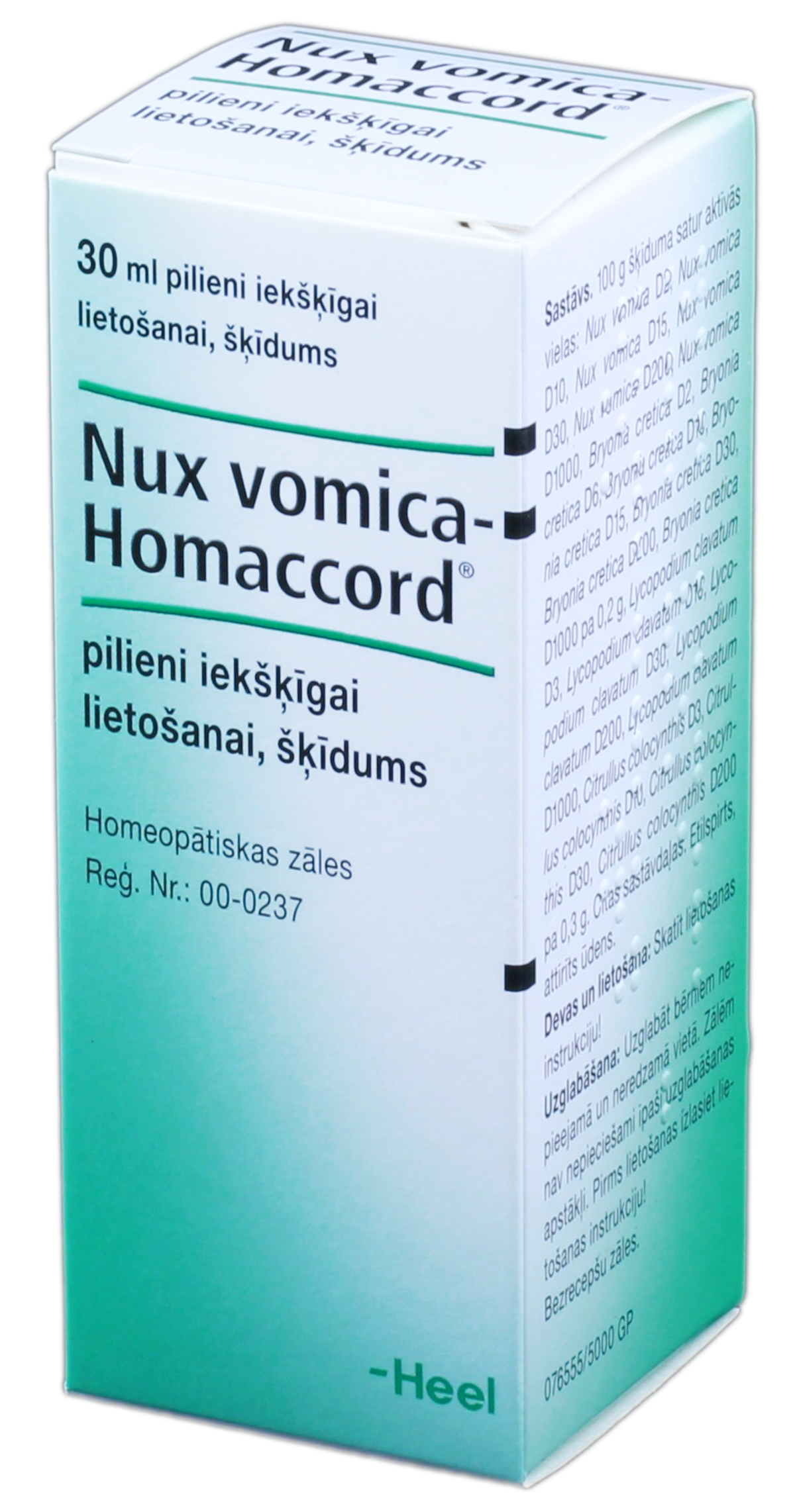 NUX VOMICA-HOMACCORD pilieni, 30 ml - Piegāde visā Latvijā | Mēness aptieka