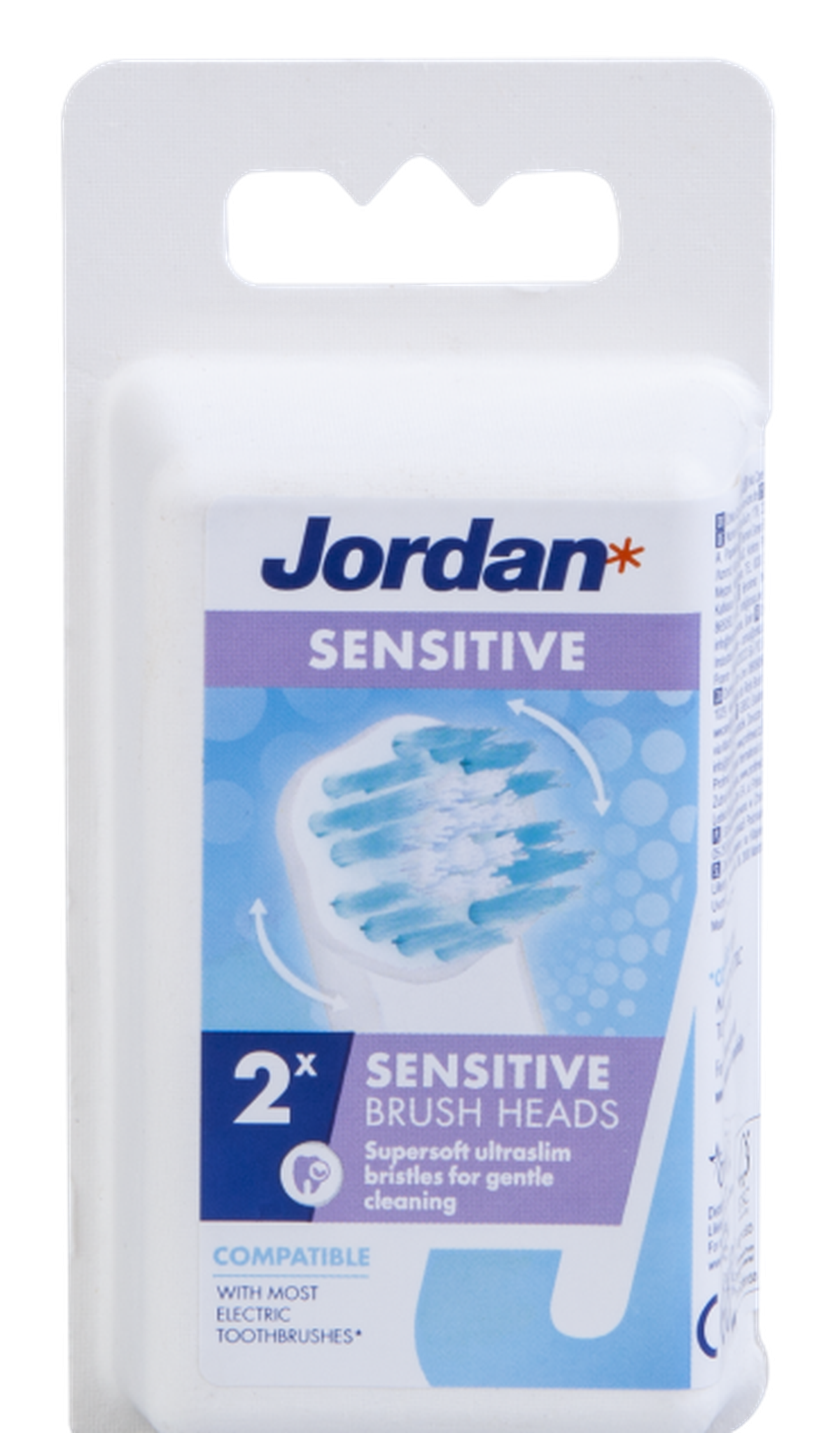 JORDAN Sensitive elektriskās zobu birstes uzgaļi, 2 gab. - Piegāde visā ...