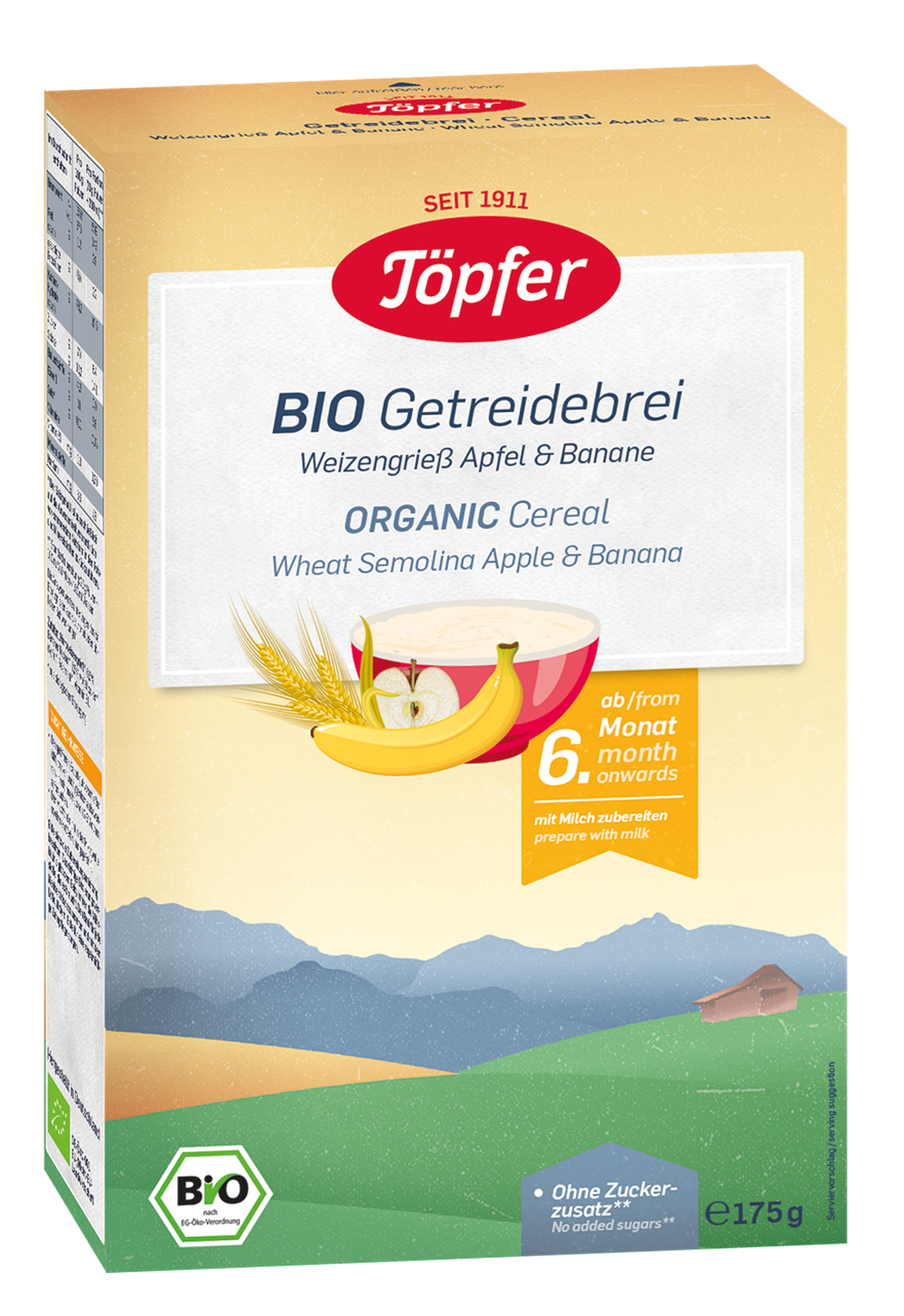 TOPFER Semolina Porridge with Apples and Bananas Babies from The Age of ...