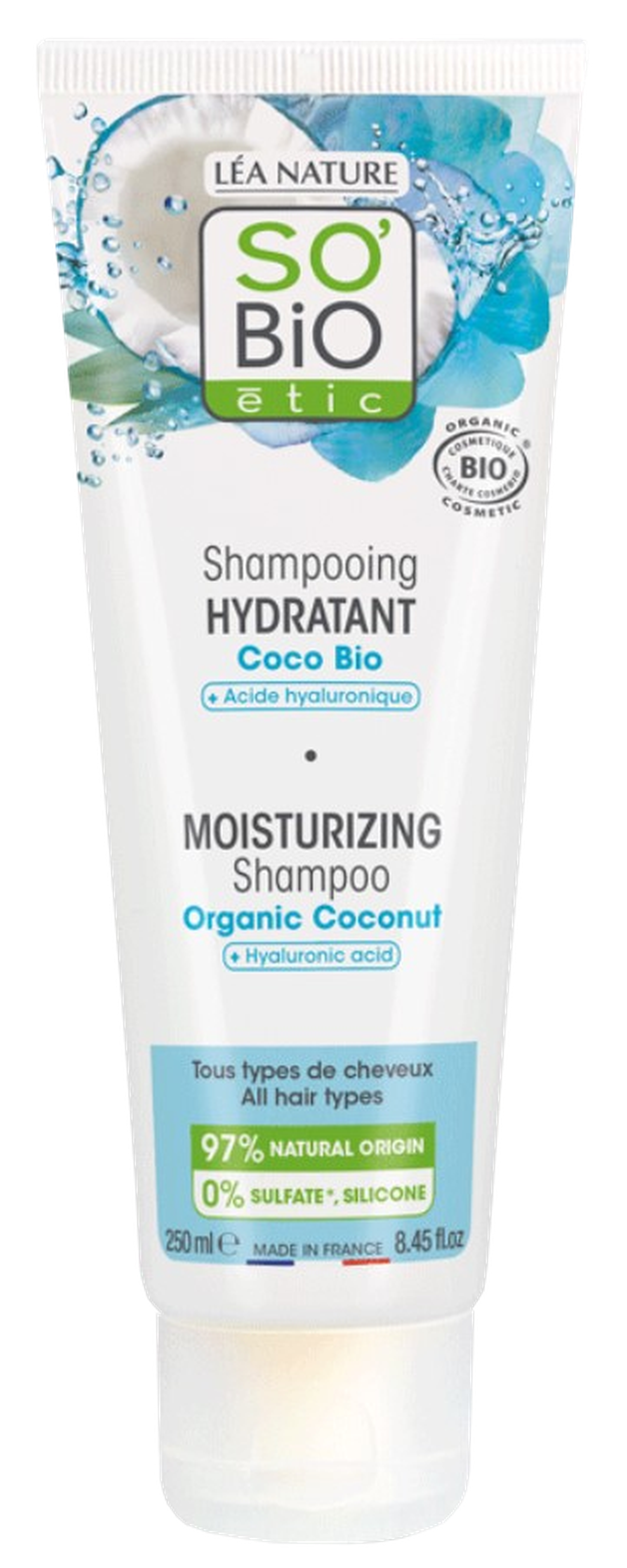 SO BIO ETIC Organic Coconut shampoo, 250 ml | Mēness aptieka