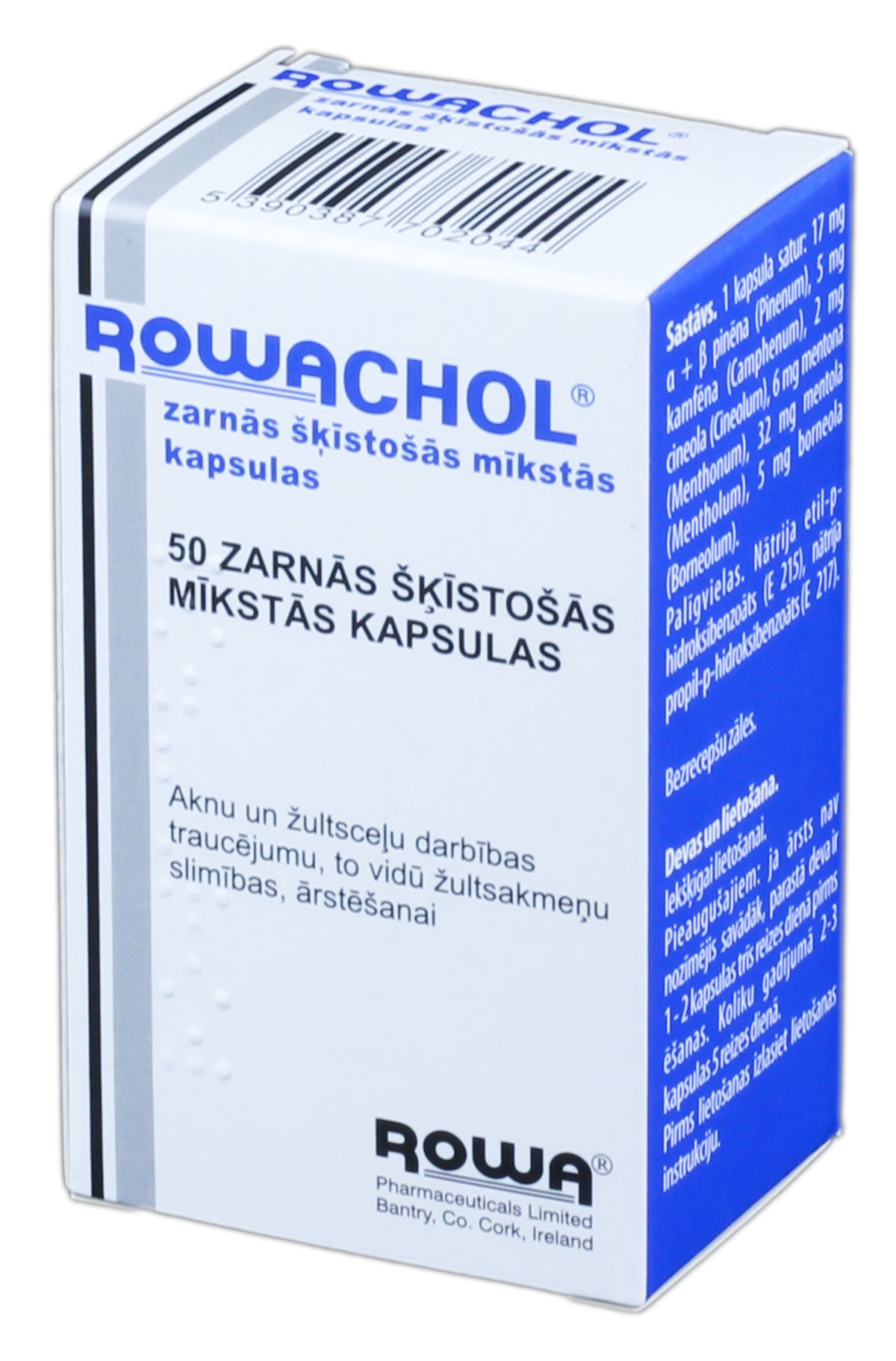 ROWACHOL mīkstās kapsulas, 50 gab. - Piegāde visā Latvijā | Mēness aptieka