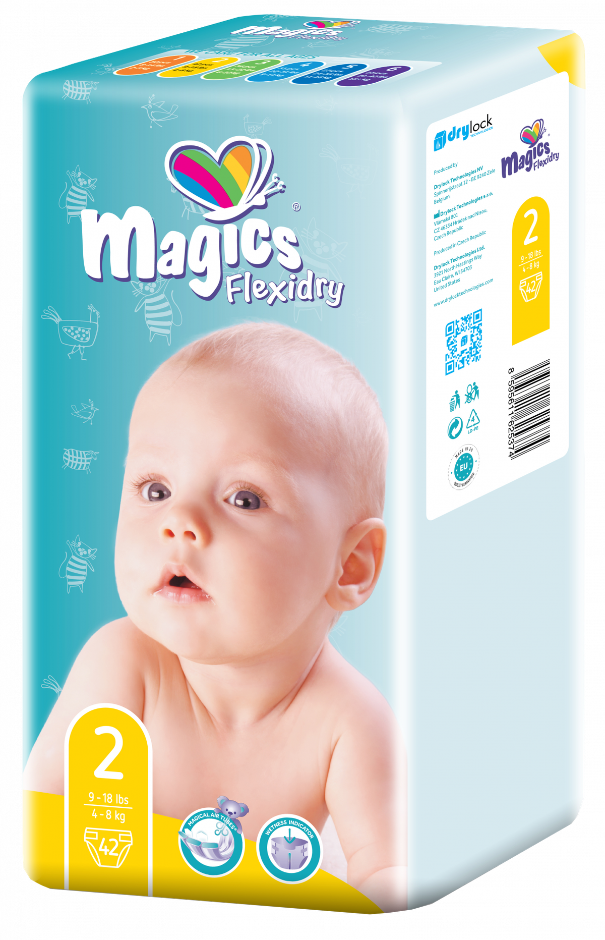 MAGICS Flexidry Mini 2 (4-8 kg) autiņbiksītes, 42 gab. - Piegāde visā ...
