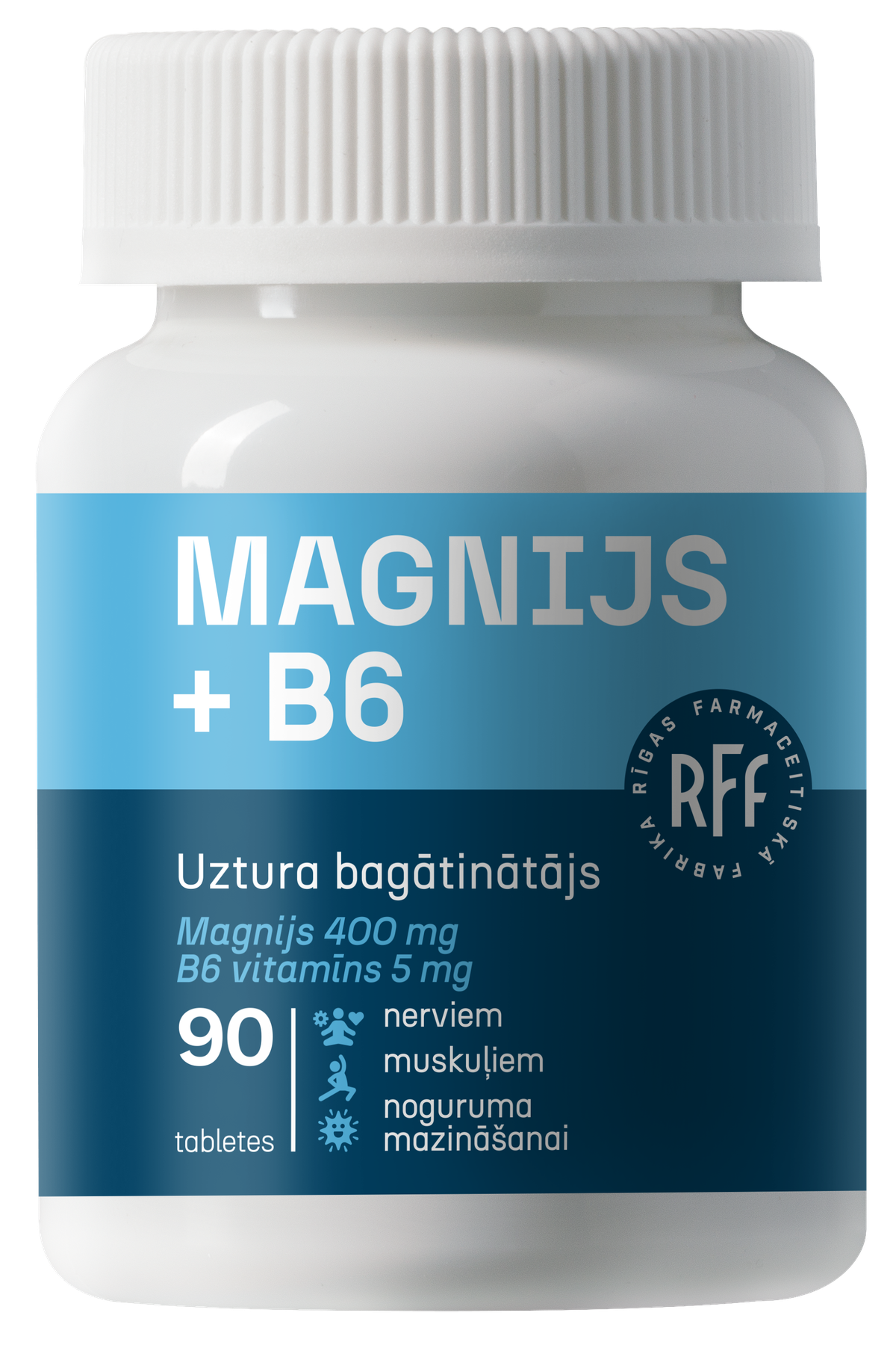 RFF Magnijs + B6 таблетки, 90 шт. | Mēness aptieka