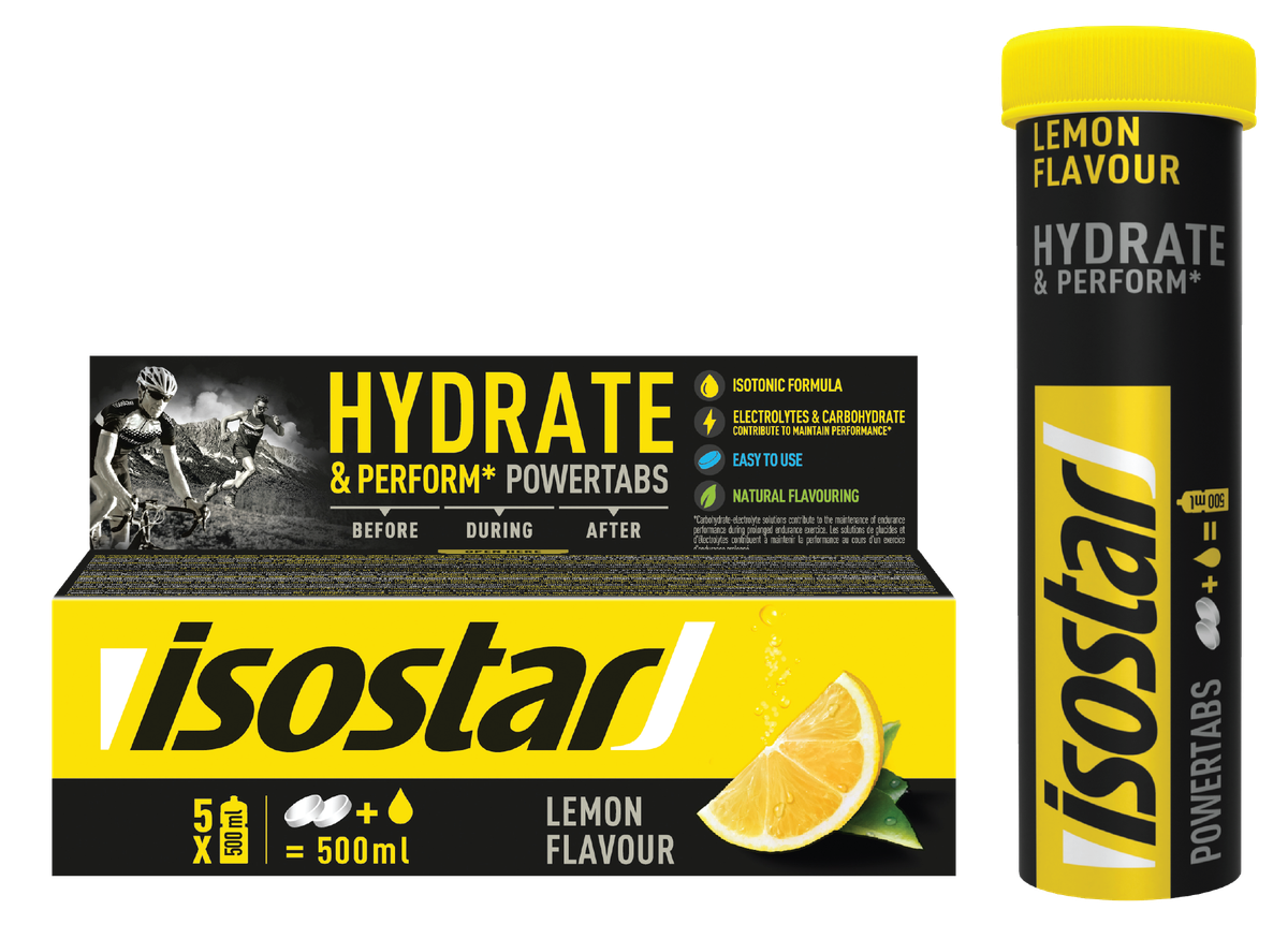 ISOSTAR Hydrate & Perform Powertabs Lemon Isotonic 12g effervescent ...