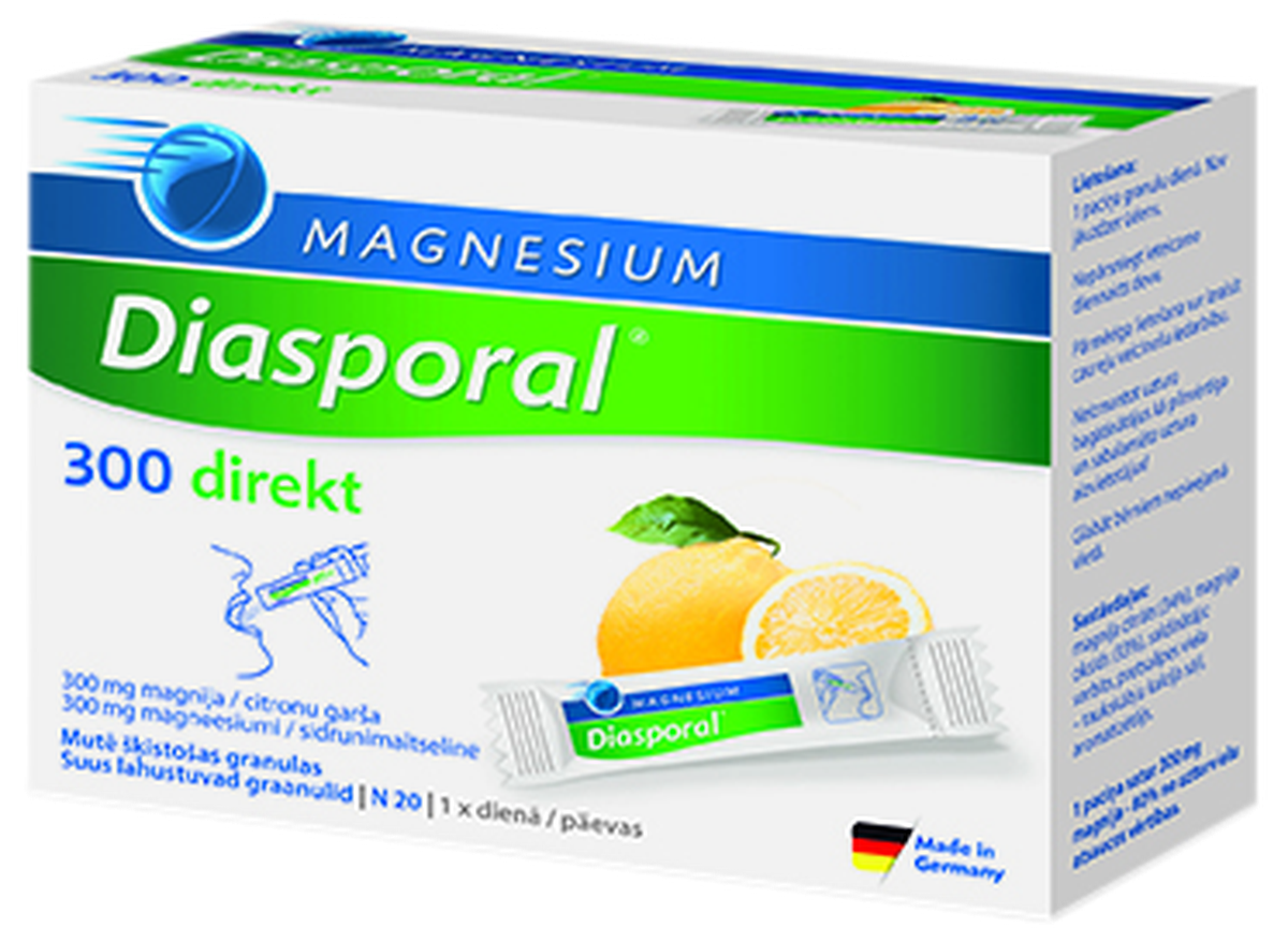 MAGNESIUM Diasporal Direkt 300 sachets, 20 pcs. | Mēness aptieka