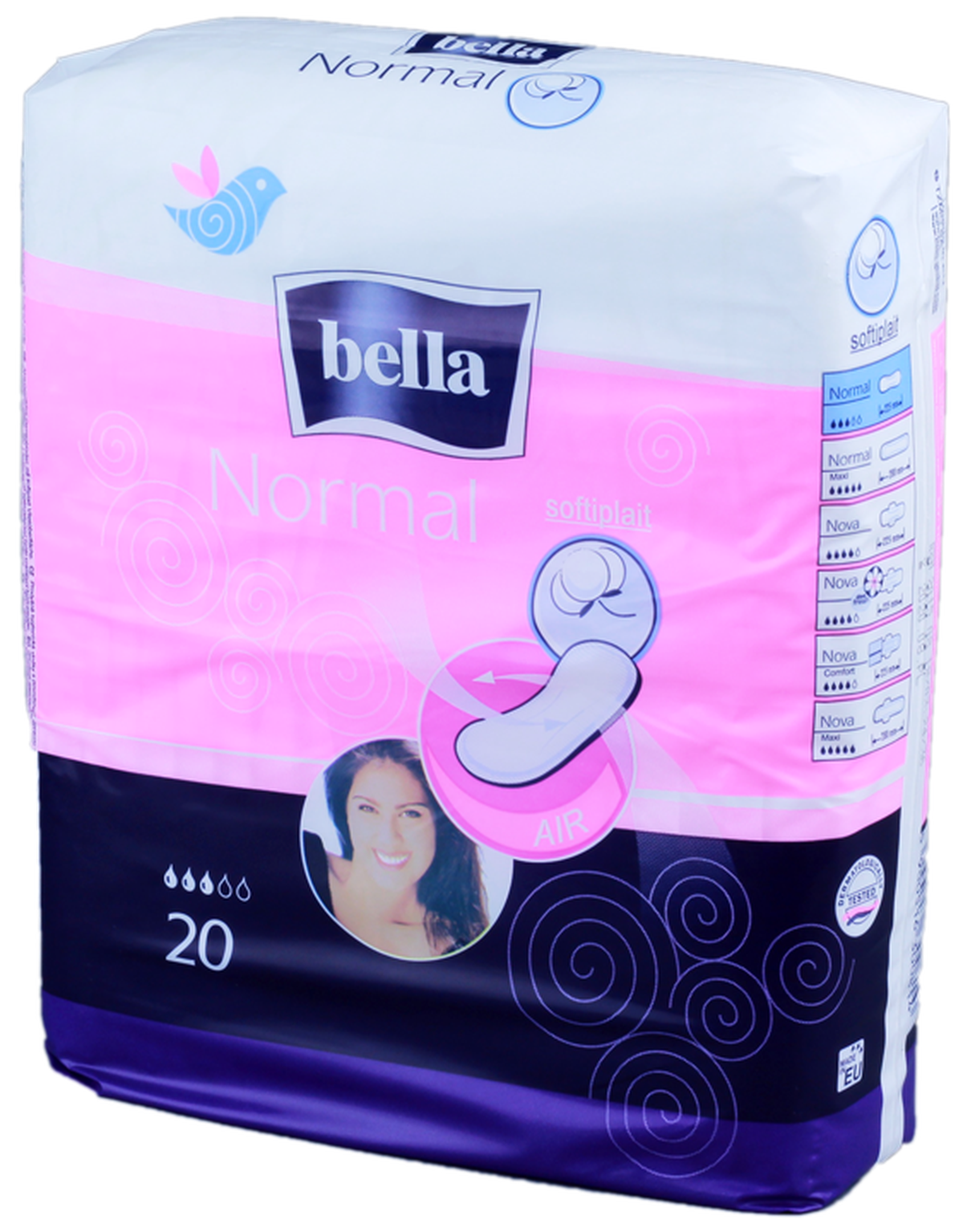 BELLA Normal White Soft higiēniskās paketes, 20 gab. - Piegāde visā ...