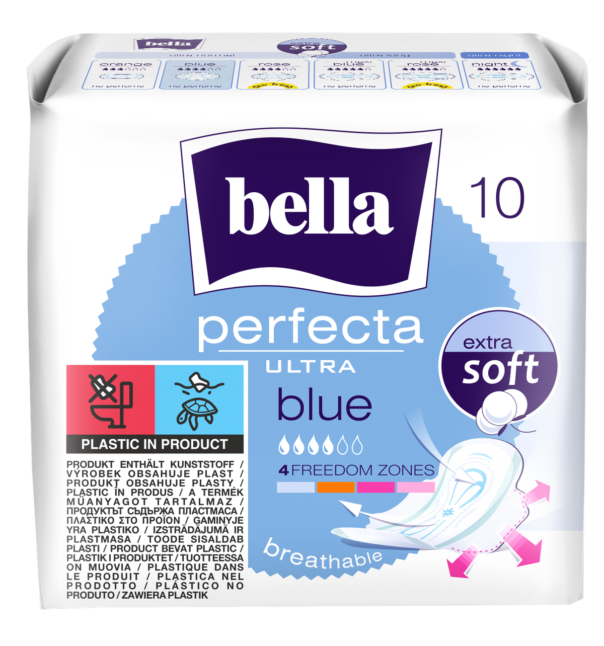 BELLA Perfecta Ultra Blue pads, 10 pcs. | Mēness aptieka