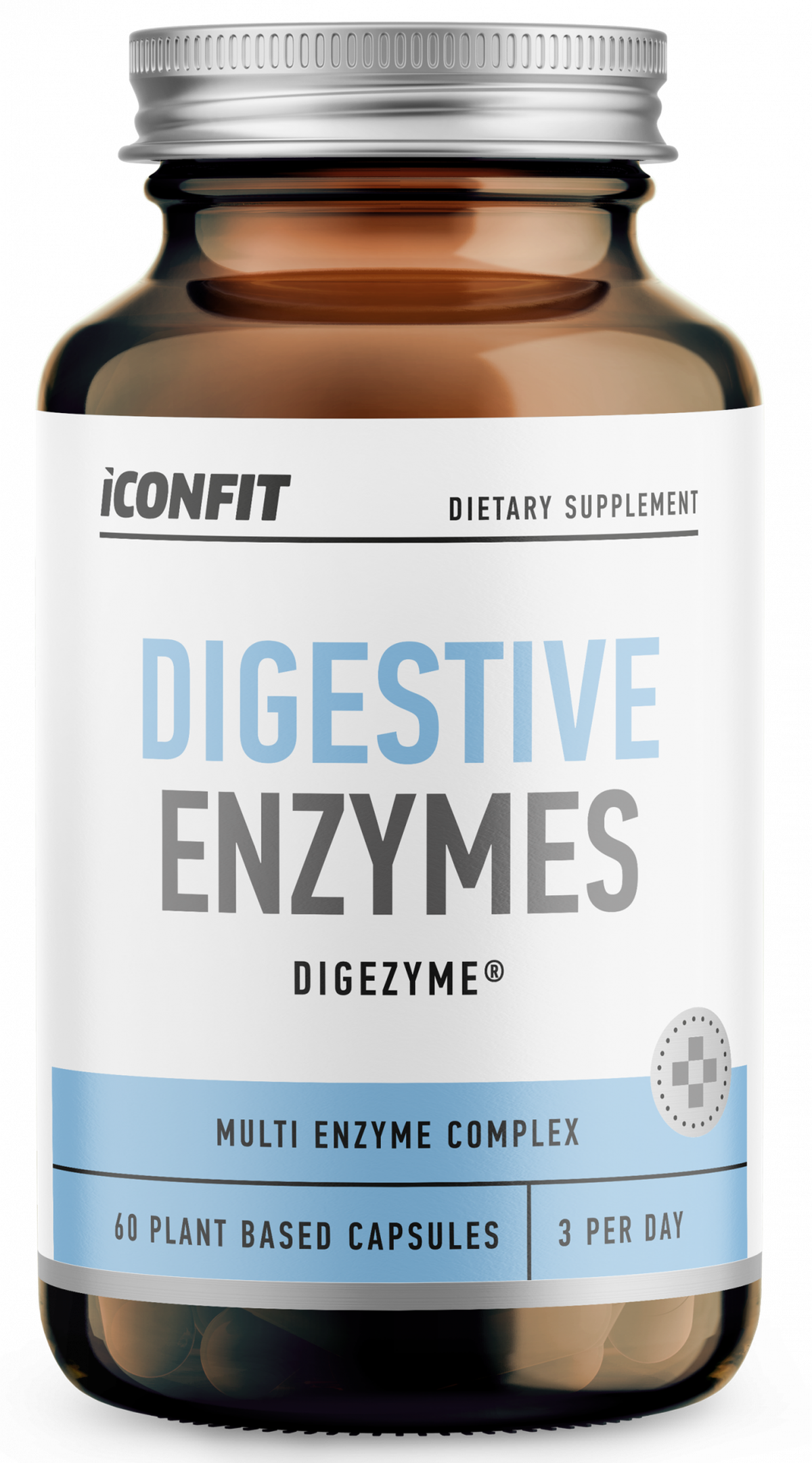 ICONFIT Digestive Enzymes kapsulas, 60 gab. - Piegāde visā Latvijā ...
