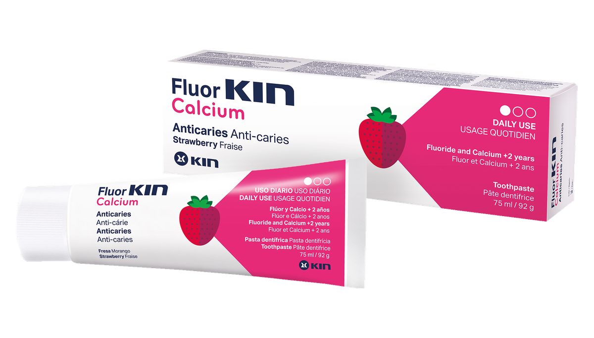 KIN Fluor Calcium zobu pasta, 75 ml - Piegāde visā Latvijā | Mēness aptieka