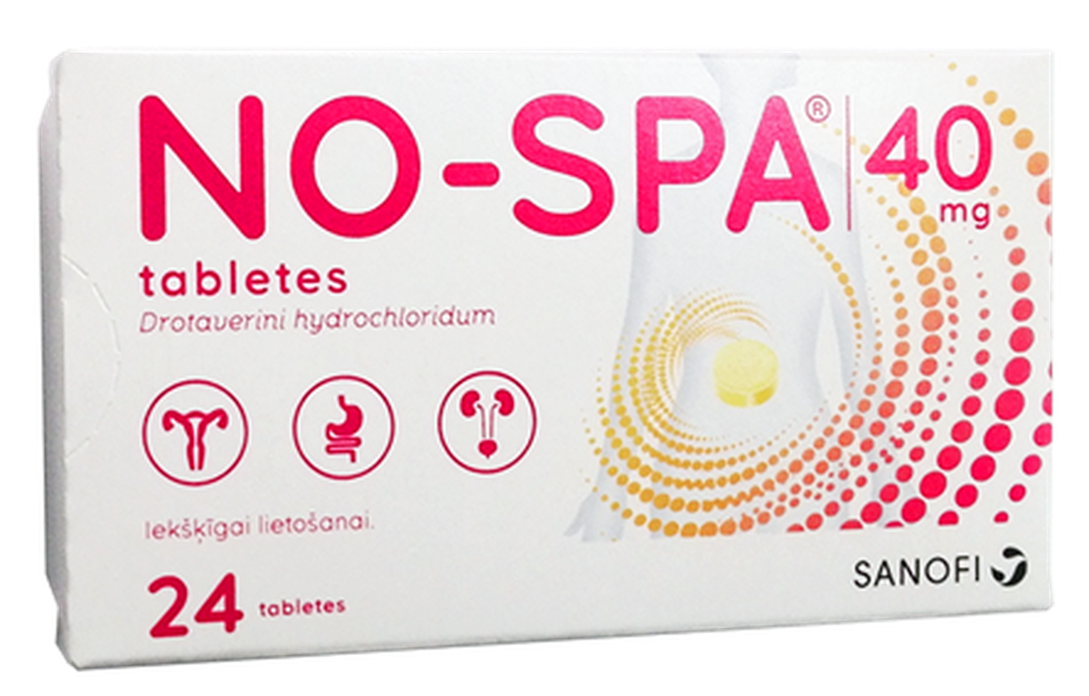 NO-SPA 40 mg pills, 24 pcs. | Mēness aptieka