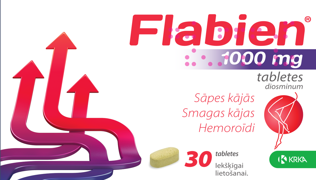 FLABIEN 1000 mg tablets, 30 pcs. | Mēness aptieka
