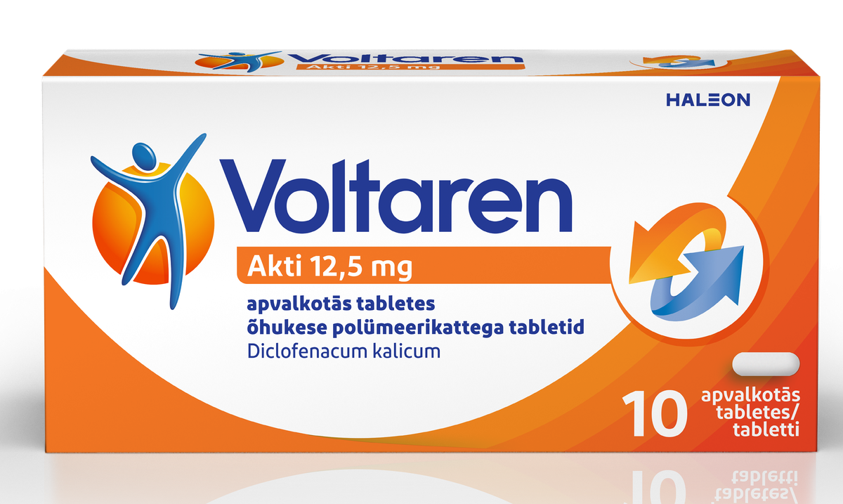 VOLTAREN Akti 12,5 mg tablets, 10 pcs. | Mēness aptieka