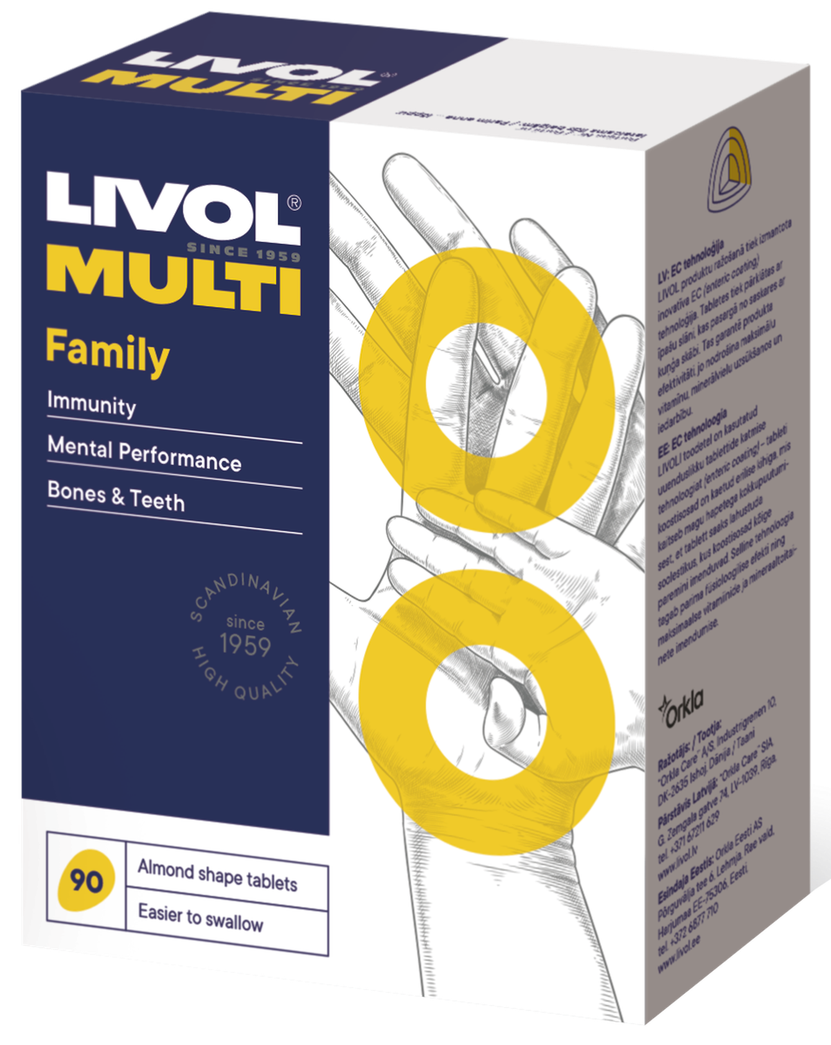 LIVOL Multi Family (Для всей семьи) таблетки, 90 шт. | Mēness aptieka