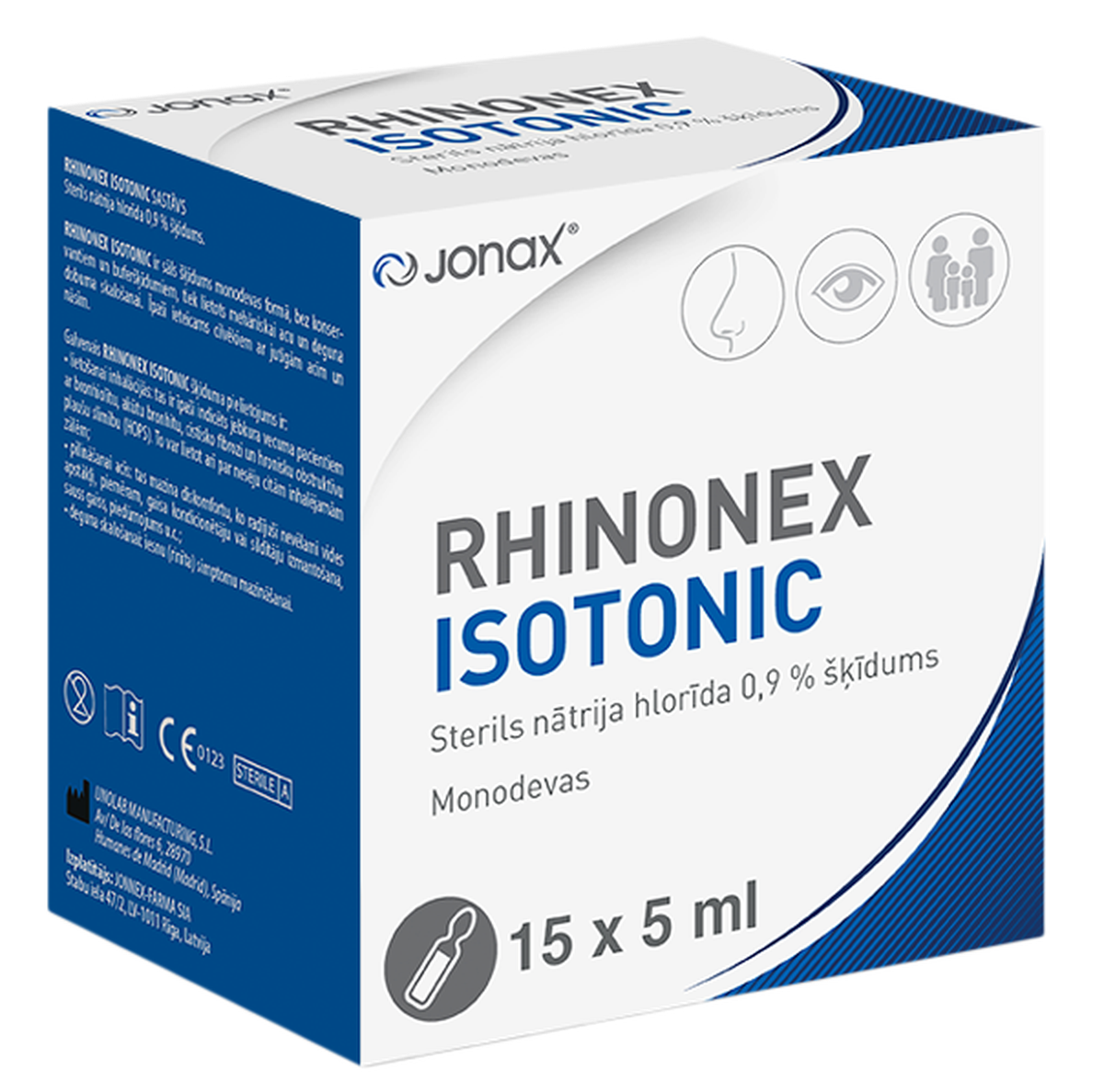 JONAX Rhinonex Isotonic 5 ml šķidrums, 15 gab. - Piegāde visā Latvijā ...