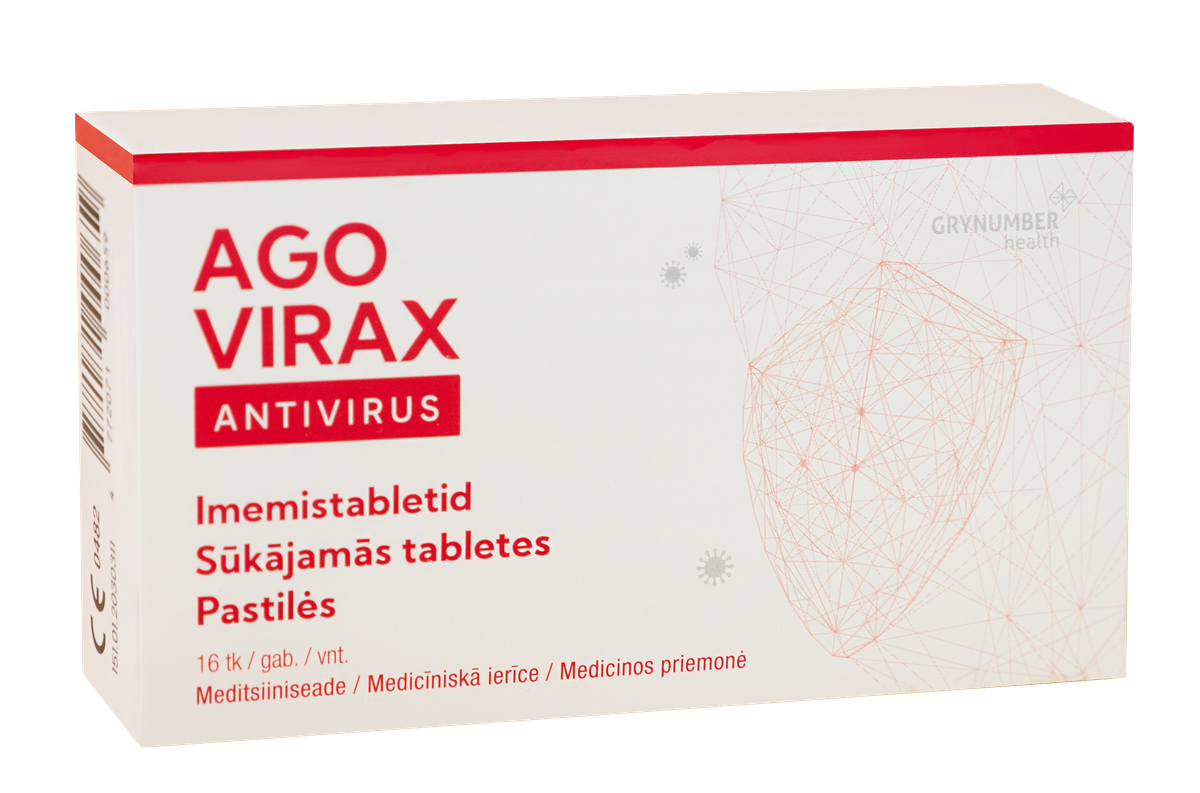 AGOVIRAX Antivirus lozenges, 16 pcs. | Mēness aptieka