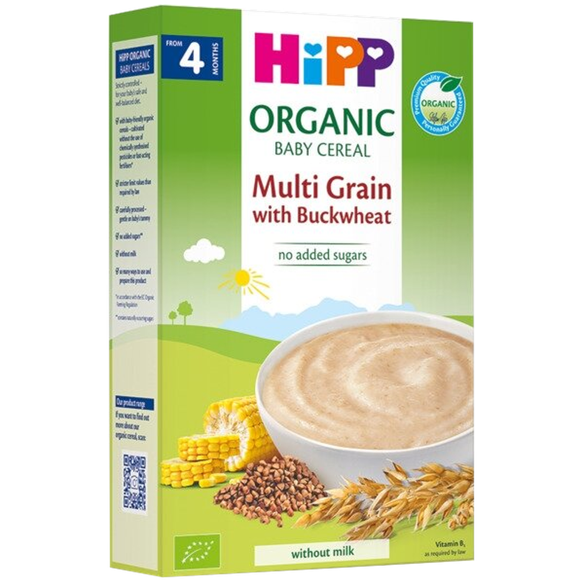 HIPP Organic Baby Cereal Multi Grain with Buckwheat (4+) biezputra, 200 g - Piegāde visā Latvijā ...