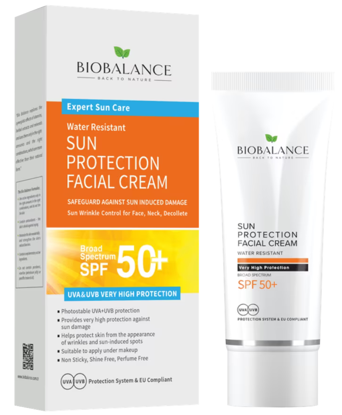 BIOBALANCE Sun Protection SPF 50+ face cream, 75 ml | Mēness aptieka