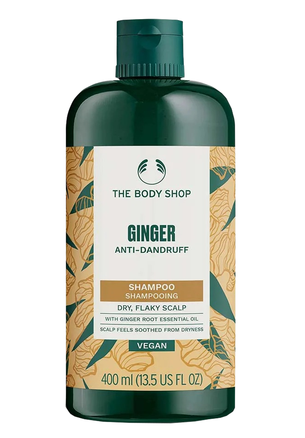 THE BODY SHOP Ginger Anti-Dandruff shampoo, 400 ml | Mēness aptieka