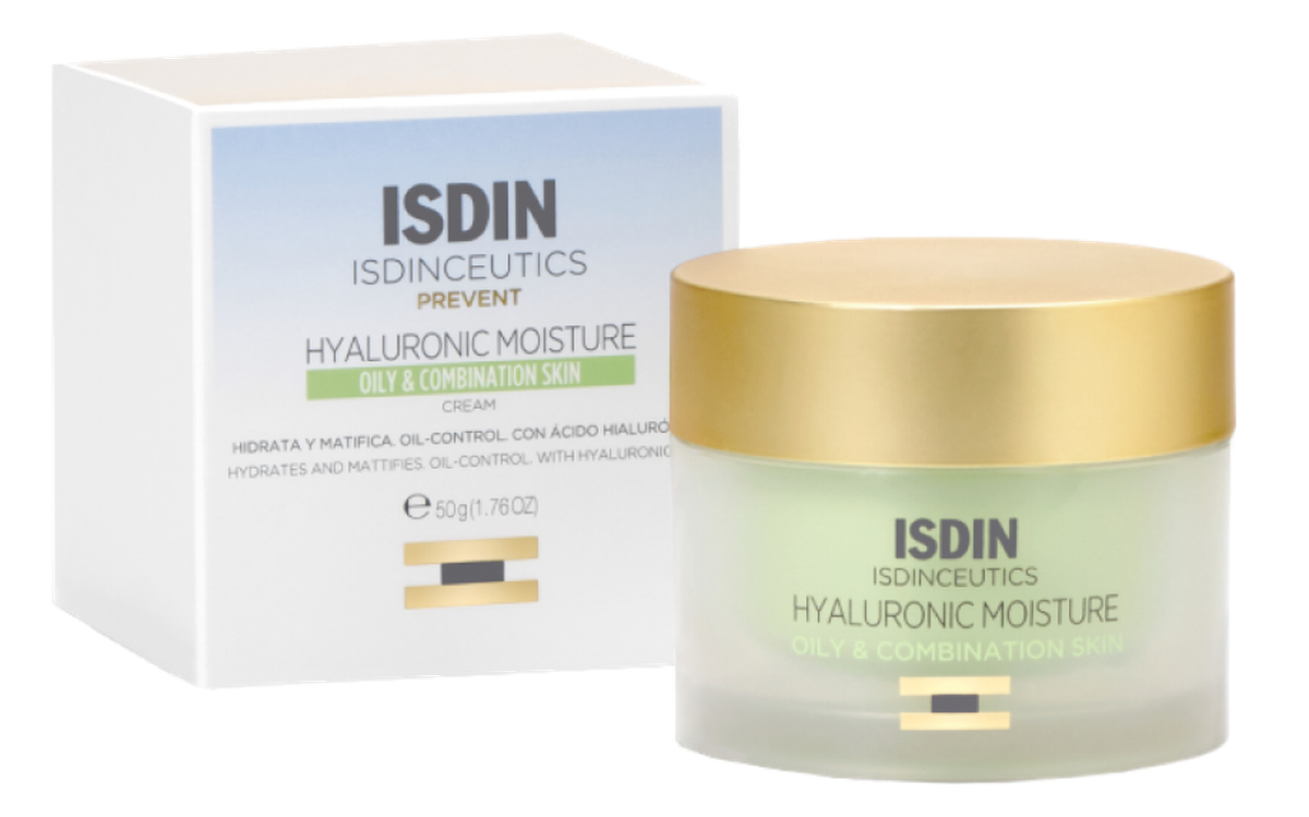 ISDIN Hyaluronic Moisture For Oily & Combination Skin face cream, 50 ml ...