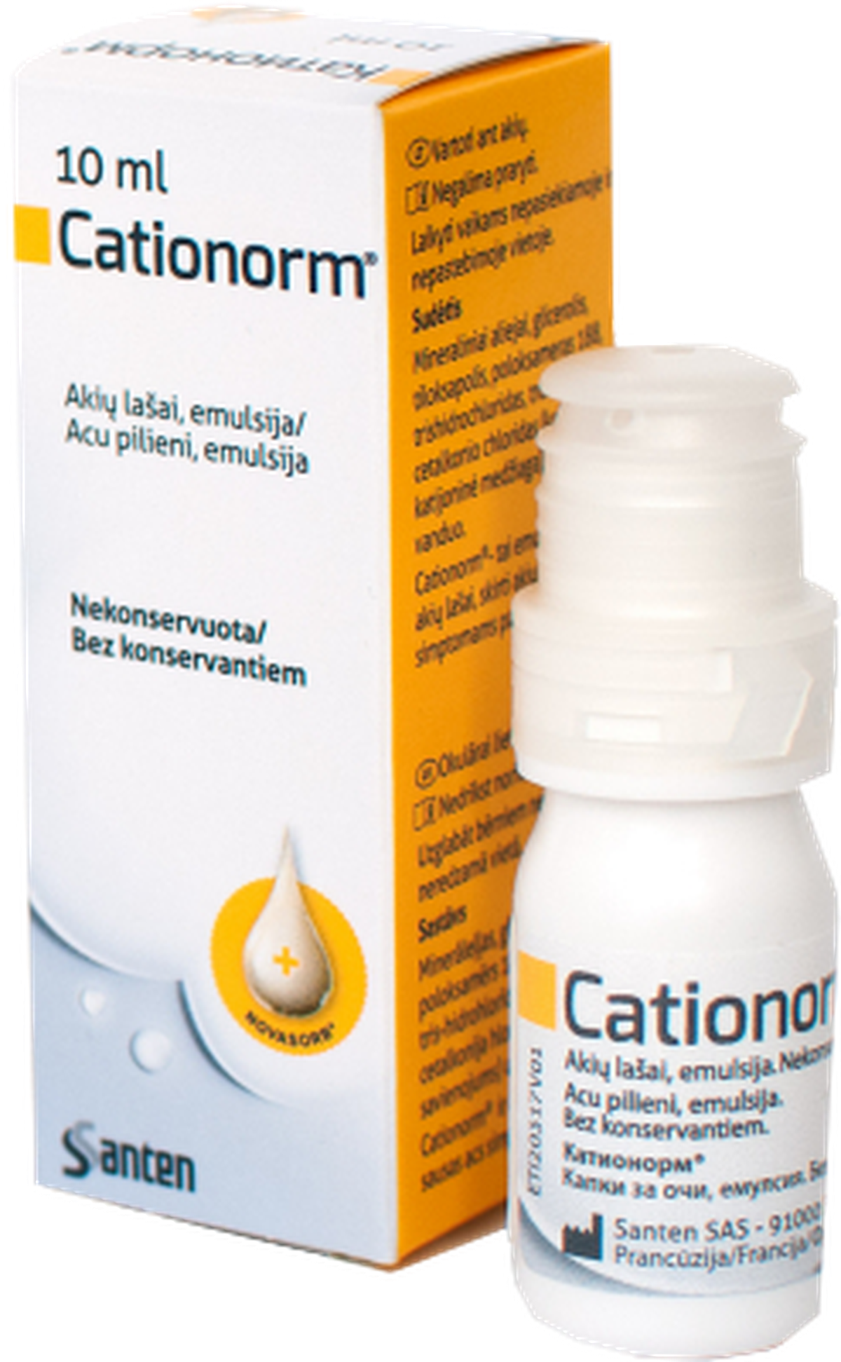CATIONORM eye drops, 10 ml | Mēness aptieka