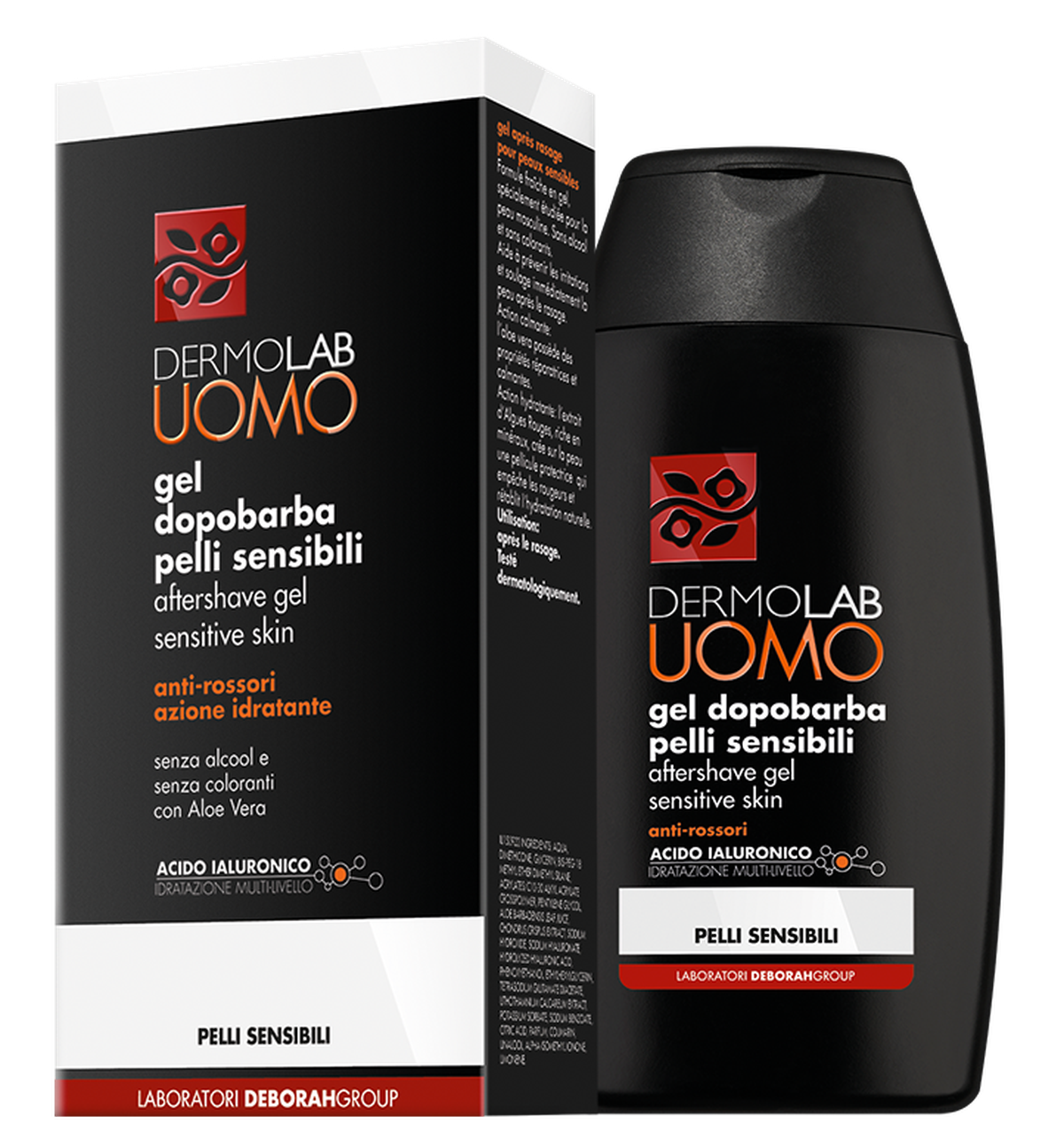 DERMOLAB Uomo for Sensitive Skin aftershave gel, 120 ml | Mēness aptieka