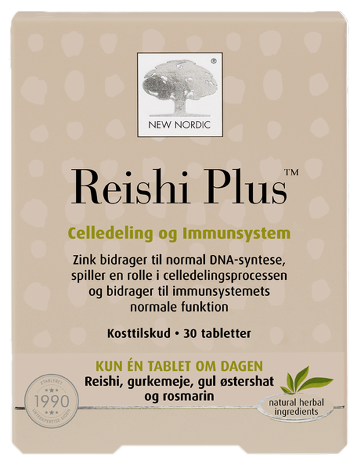 NEW NORDIC Reishi Plus pills, 30 pcs. | Mēness aptieka