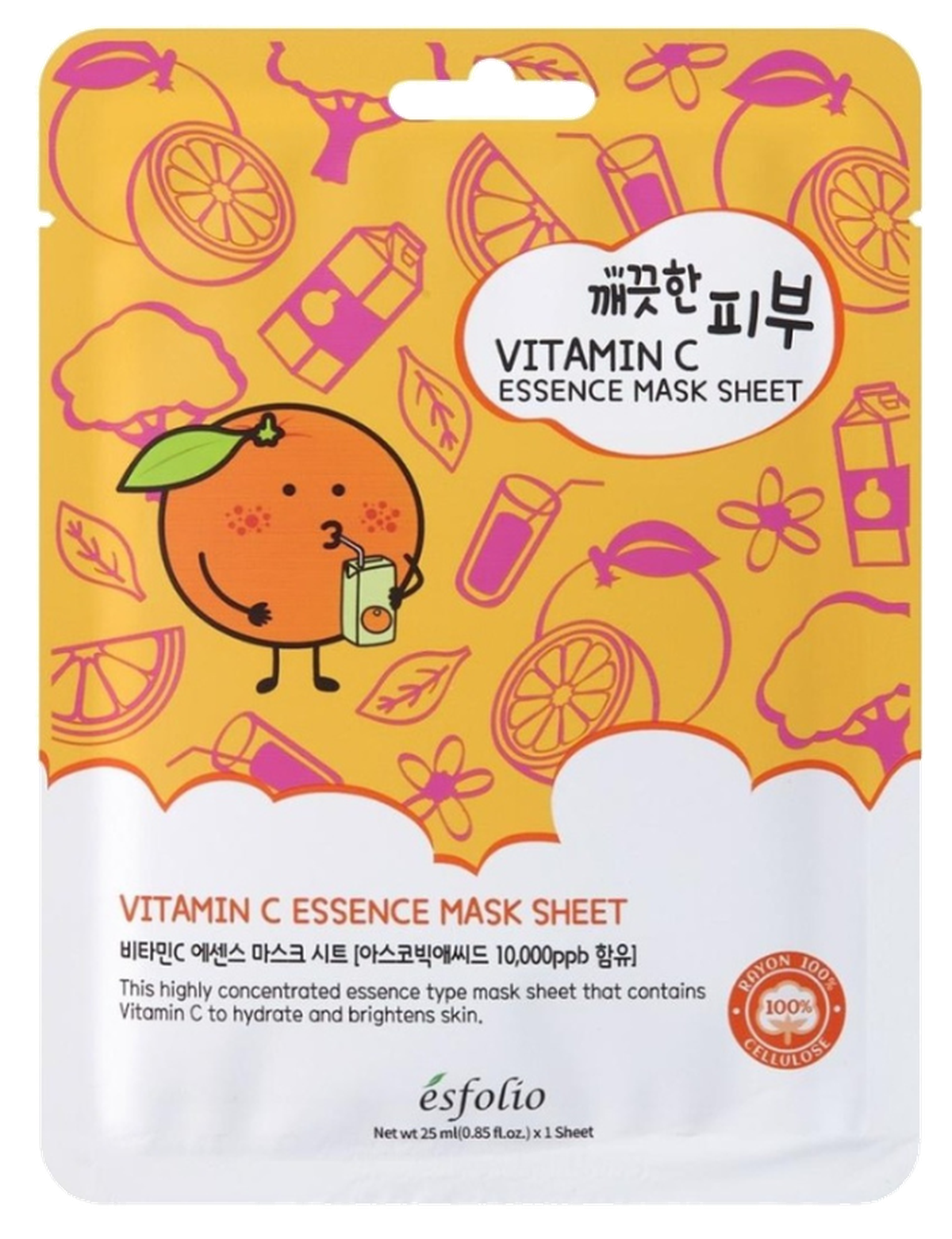 ESFOLIO Pure Skin Vitamin C Essence auduma sejas maska, 1 gab ...