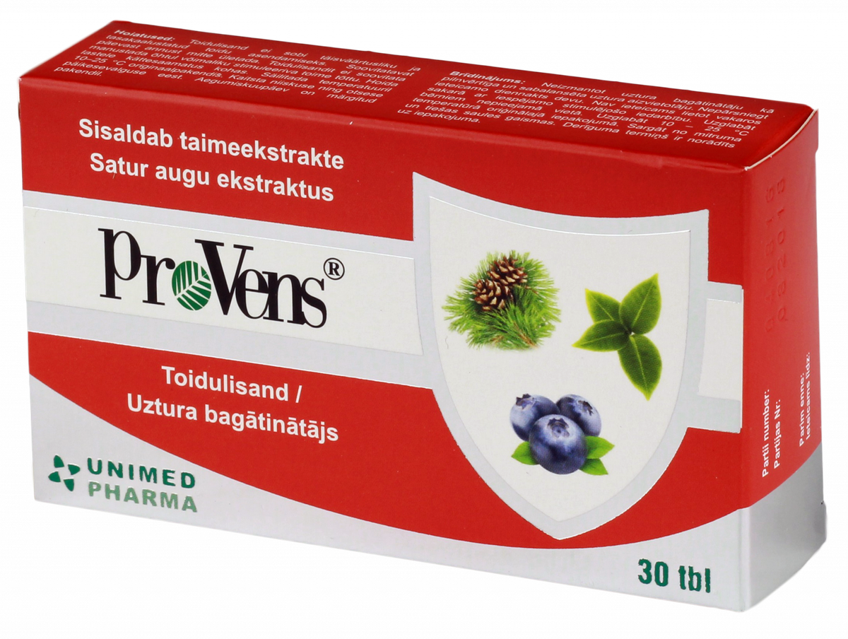 PROVENS tabletes, 30 gab. - Piegāde visā Latvijā | Mēness aptieka