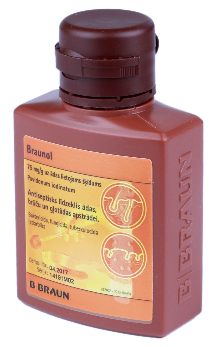 BRAUNOL 75 mg/g šķīdums, 100 ml - Piegāde visā Latvijā | Mēness aptieka