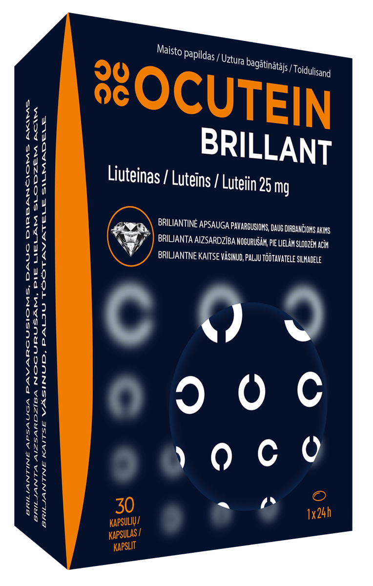OCUTEIN Brilliant 25 mg kapsulas, 30 gab. - Piegāde visā Latvijā ...