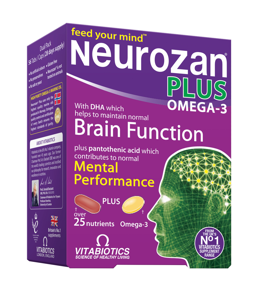 NEUROZAN Plus Omega-3 tabletes + kapsulas, 56 gab. - Piegāde visā ...