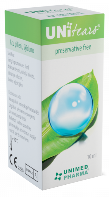 UNITEARS eye drops, 10 ml | Mēness aptieka